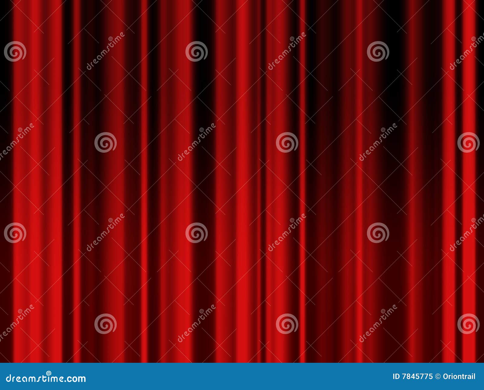 Old red theatre curtain stock illustration. Illustration of empty - 7845775