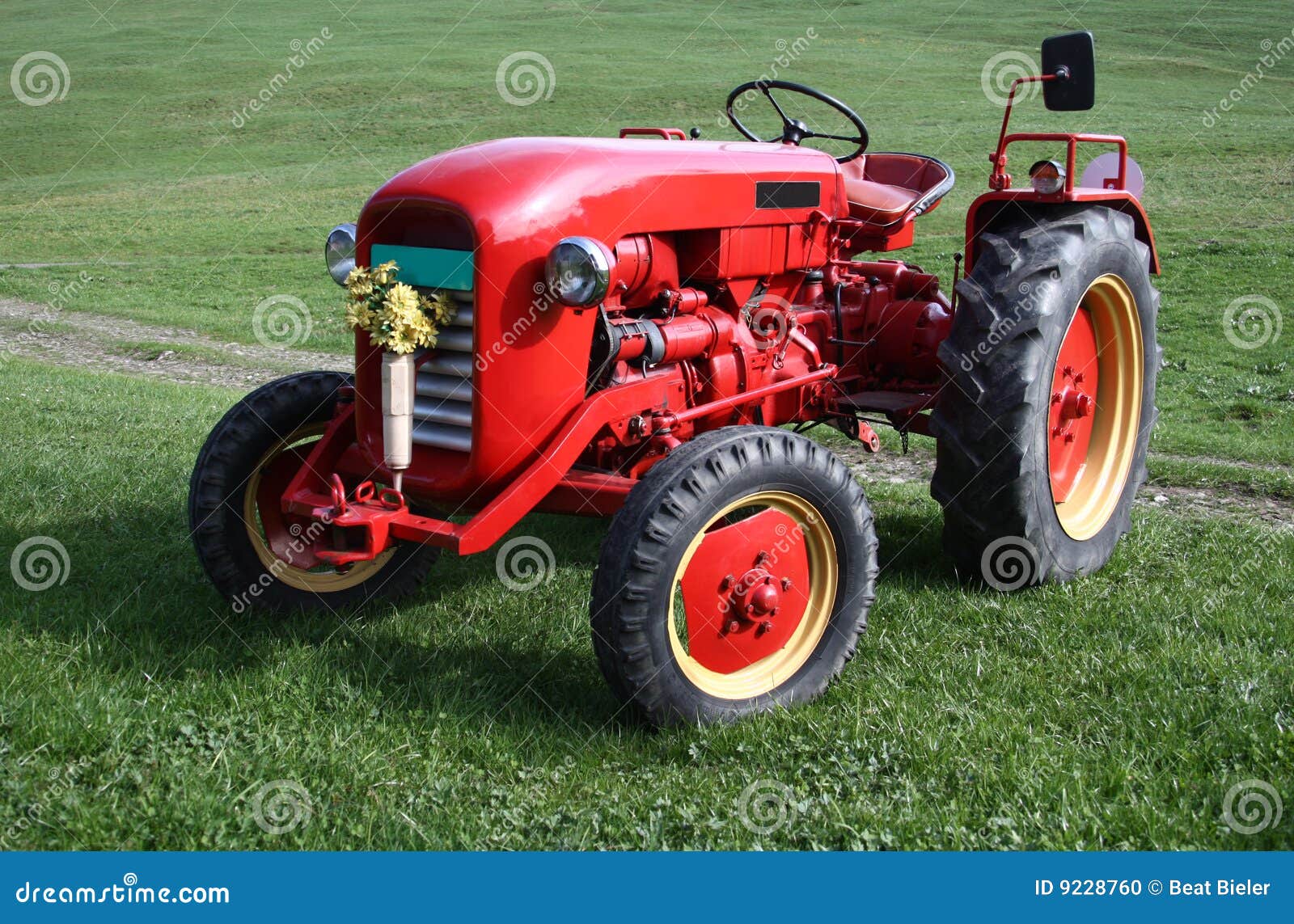 Vintage Red Tractor
