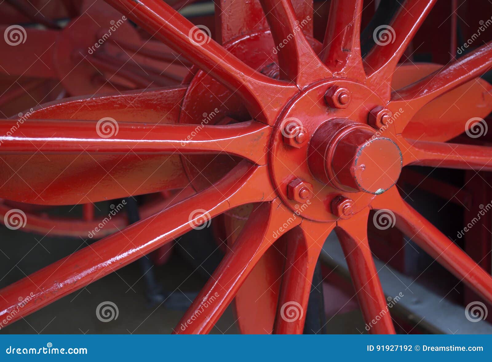 Old red wheel stock photo. Image of wheel, firecar - 91927192