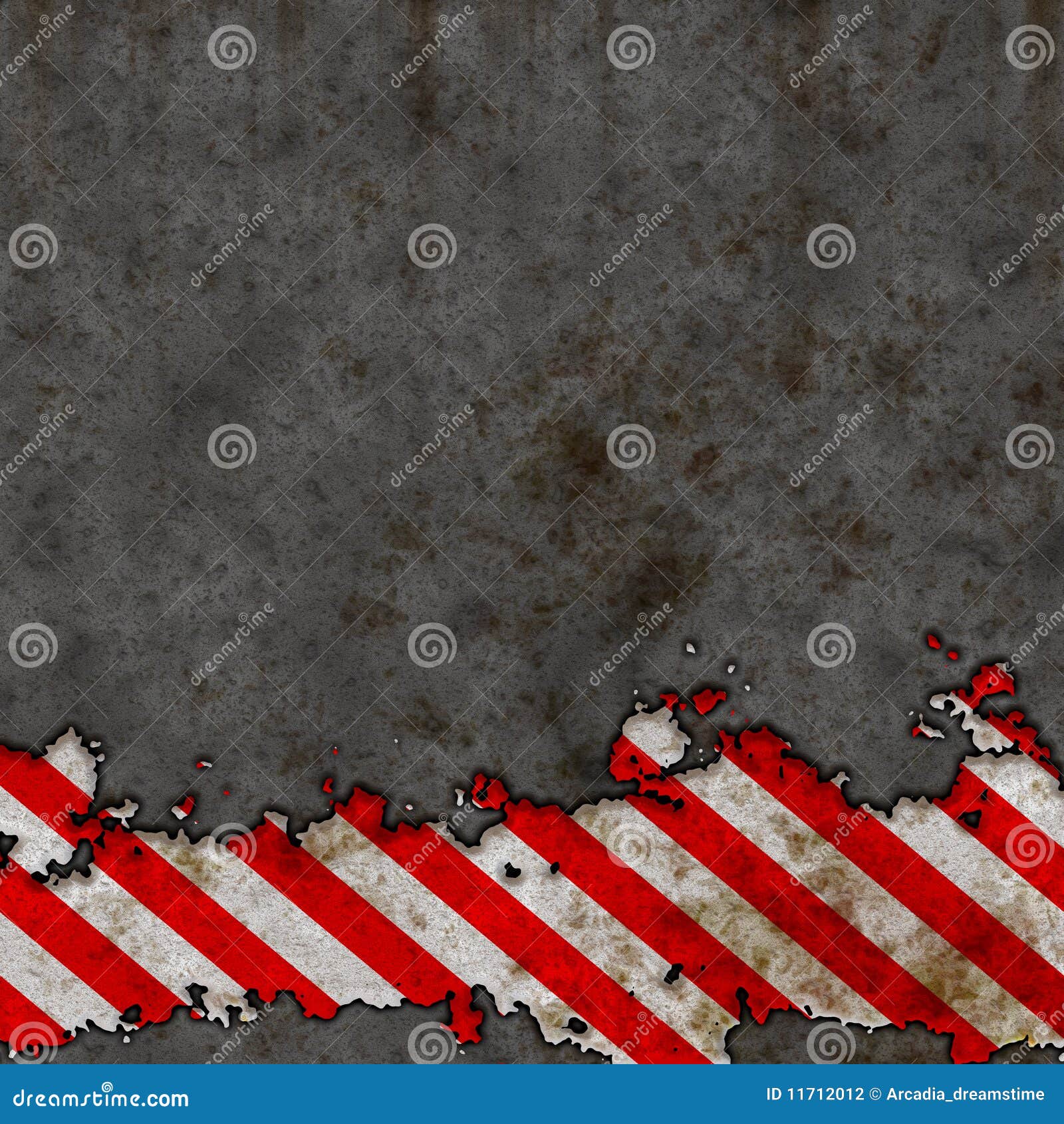 Old Red and White Hazard Stripes Sign Wall Stock Illustration ...