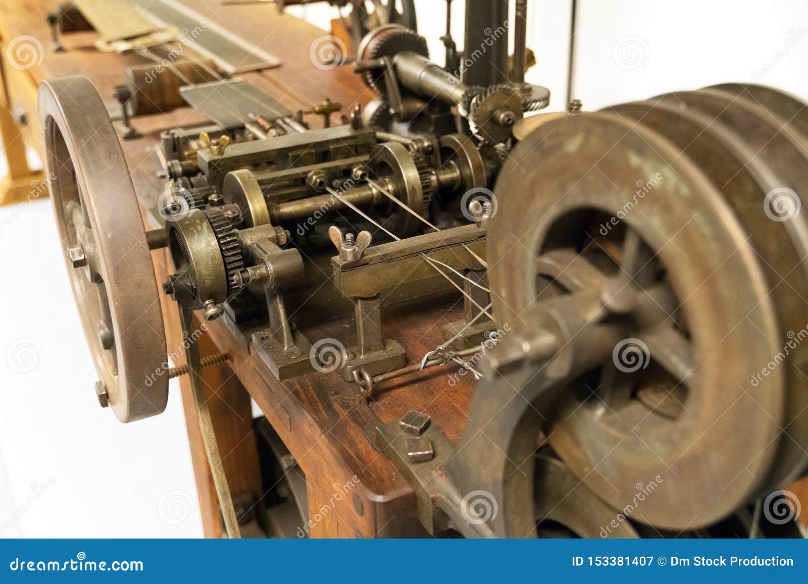 Old reed binding machine stock image. Image of craft - 153381407