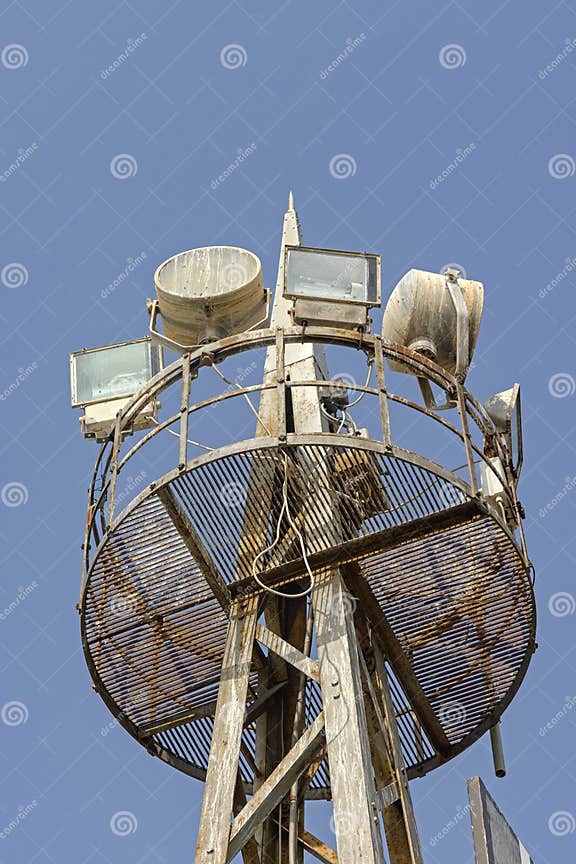 Reflectors Tower Pole Top stock image. Image of light - 302437561