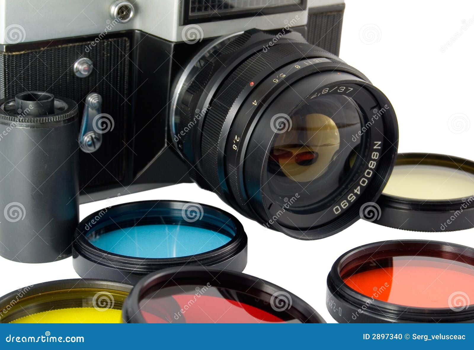 Old reflex camera stock photo. Image of camera, filter - 2897340