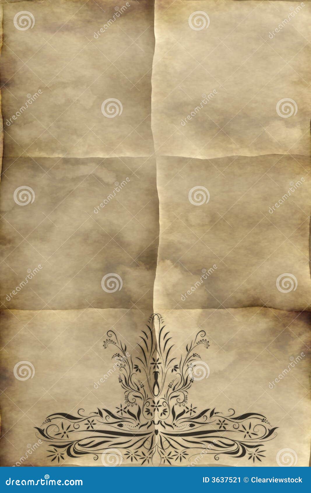 Old regal paper parchment stock vector. Illustration of grungy - 3637521