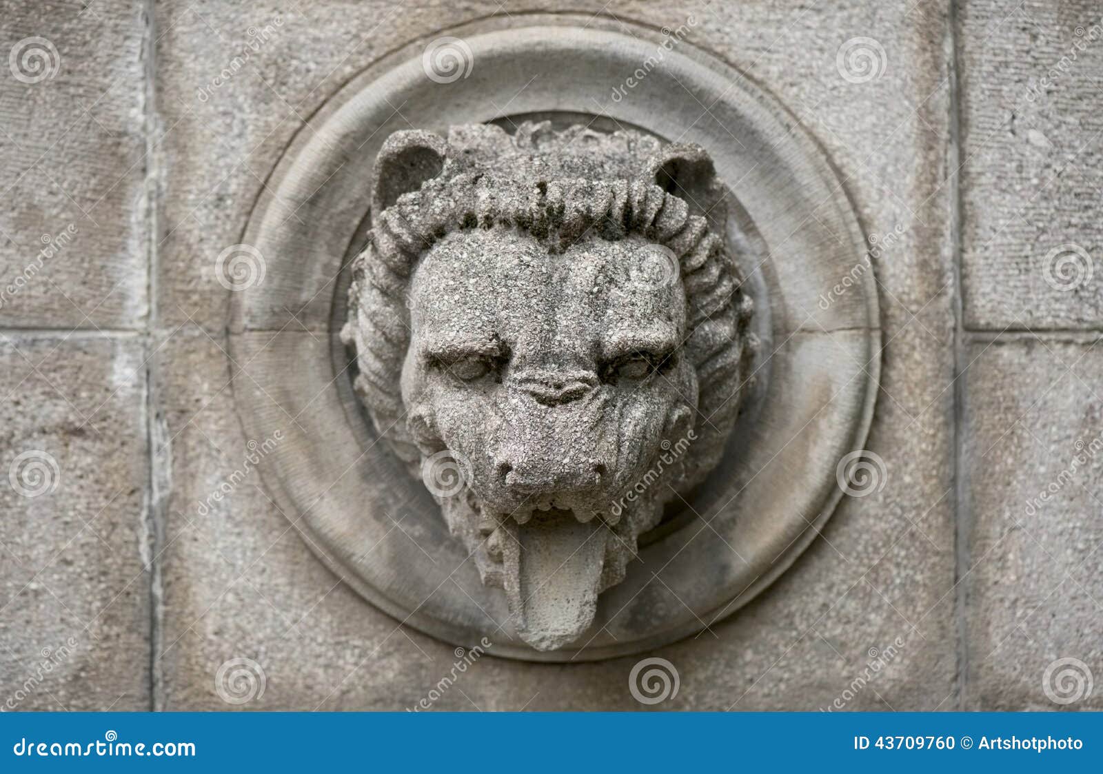 Bas Relief And Lion Head Figure, Baalbek, Lebanon, Middle East Royalty ...