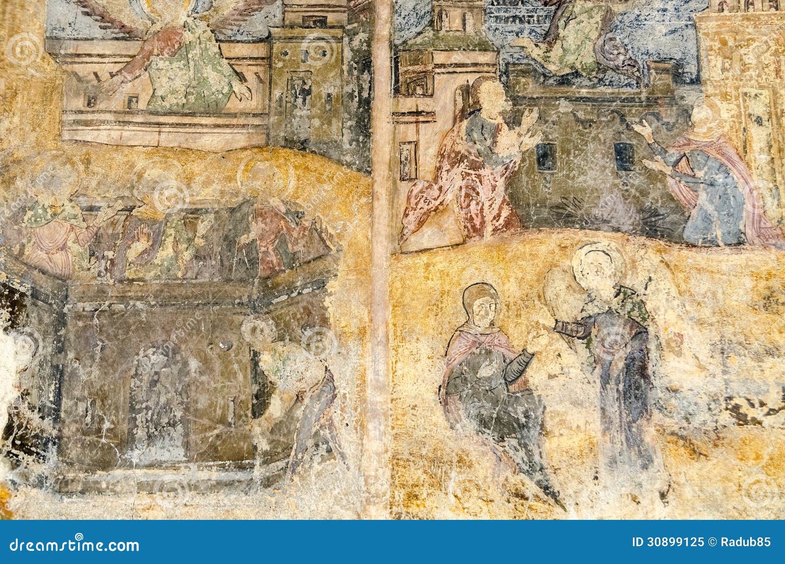 Old Religious Painting stock image. Image of catholic - 30899125