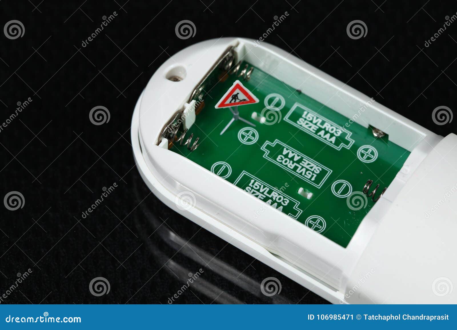 Old remote control scene. stock image. Image of battery - 106985471