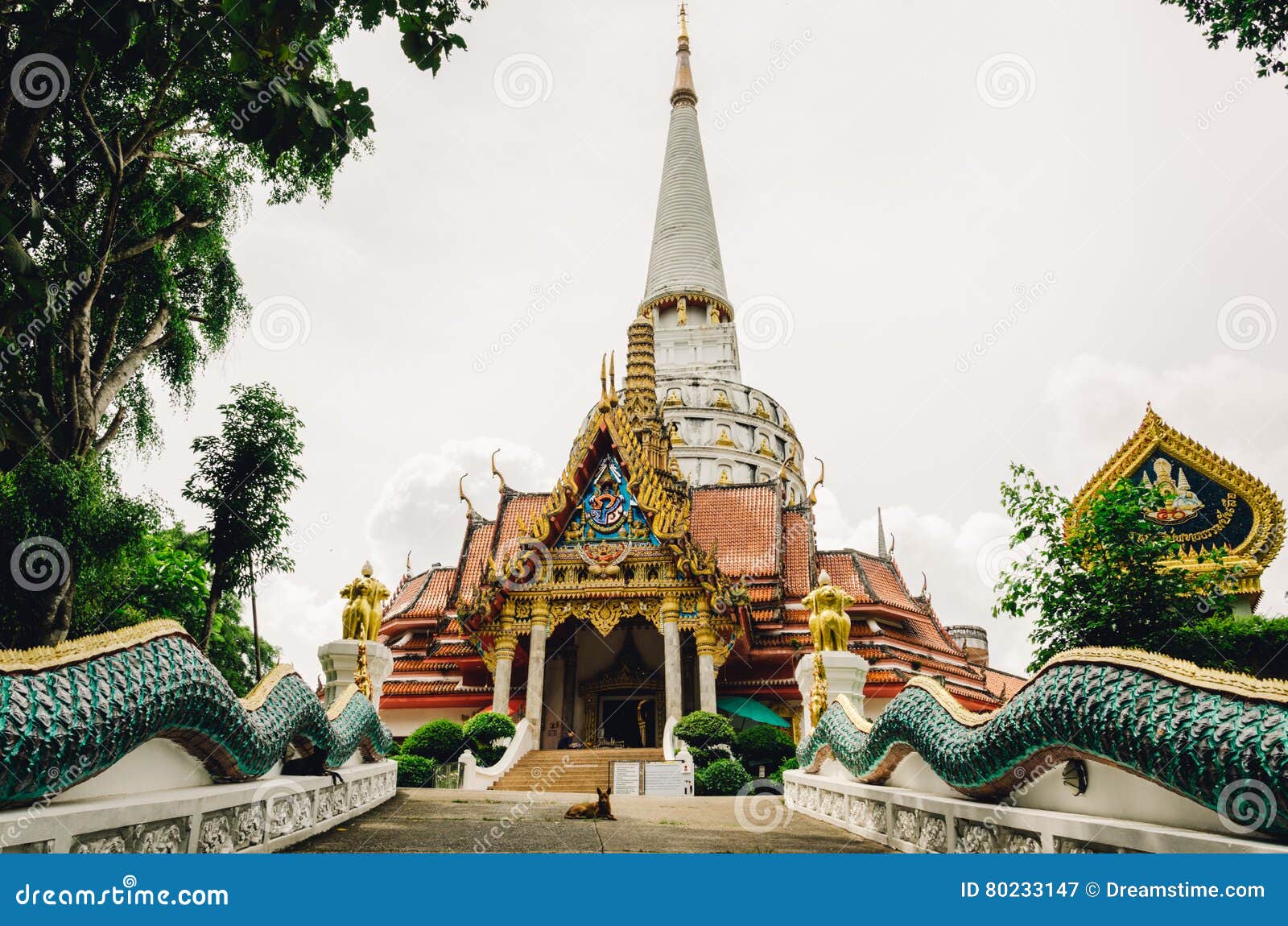 Old and Remote Thai Monastery Stock Image - Image of monastery ...