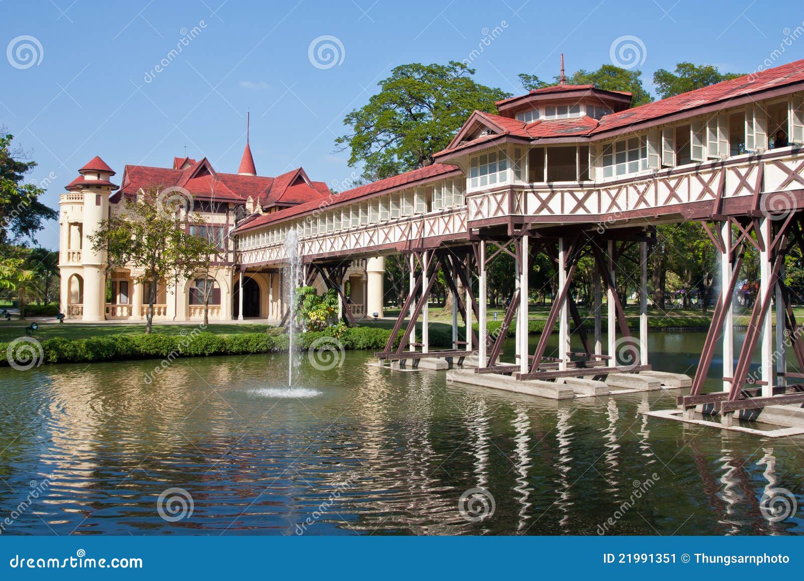 Old residence in thailand stock image. Image of famous - 21991351