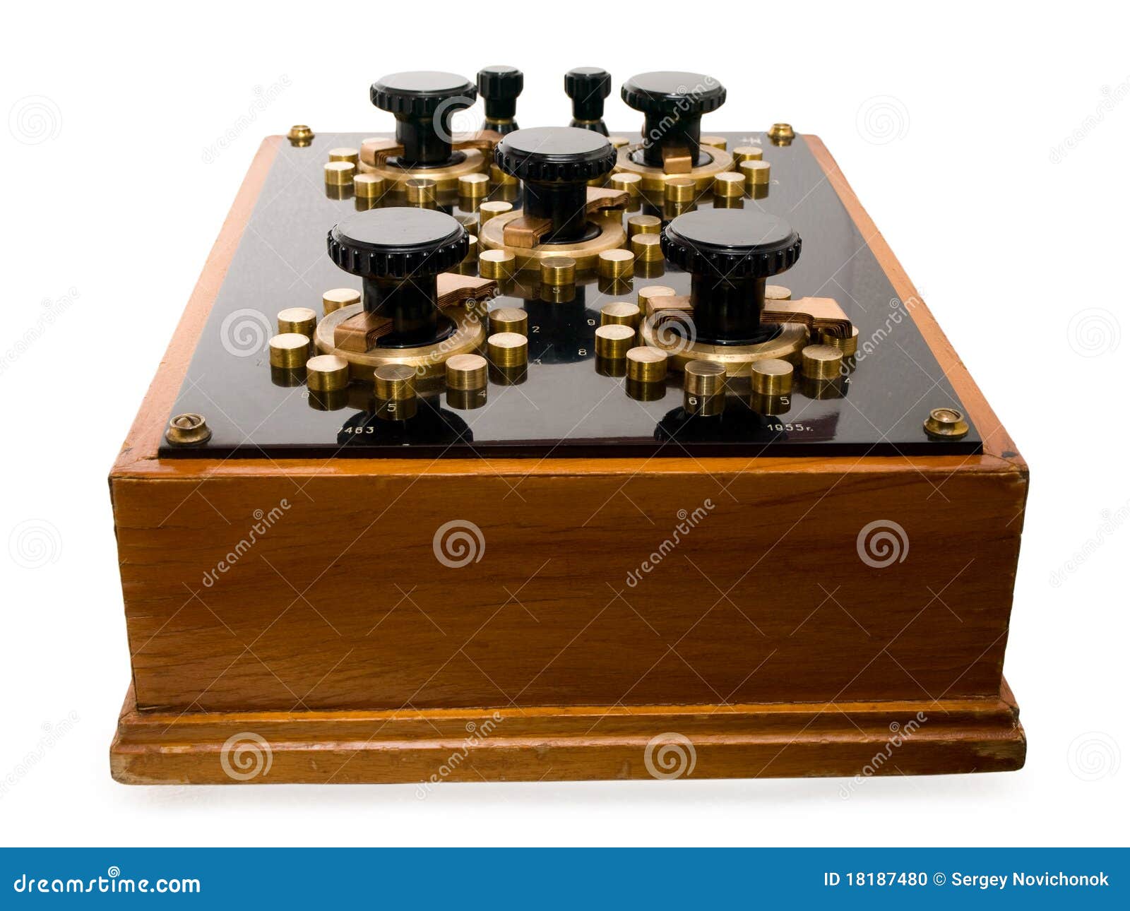 Old resistance box stock photo. Image of electrical, engineering - 18187480