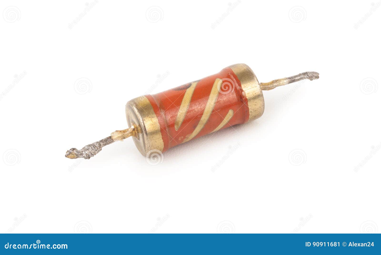 Old resistor stock image. Image of copper, electricity - 90911681