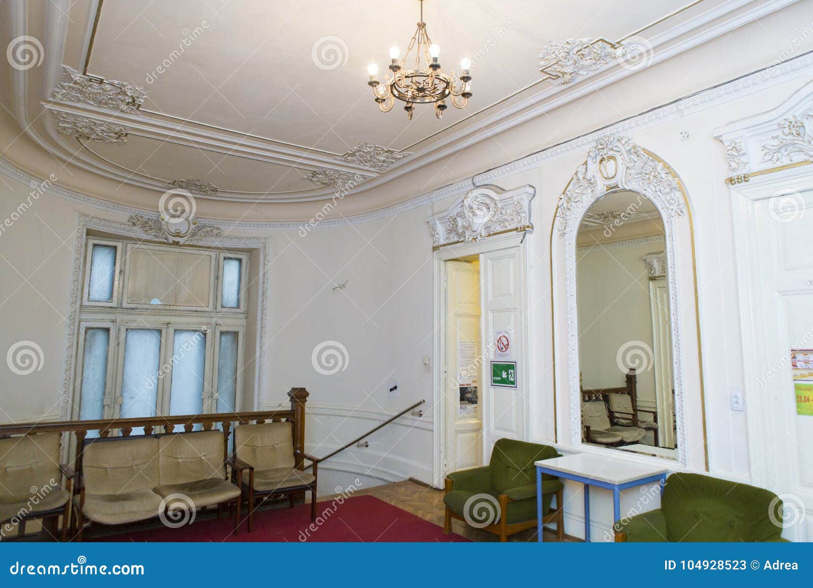 Retro Lobby And Elevator Stock Image | CartoonDealer.com #10889893