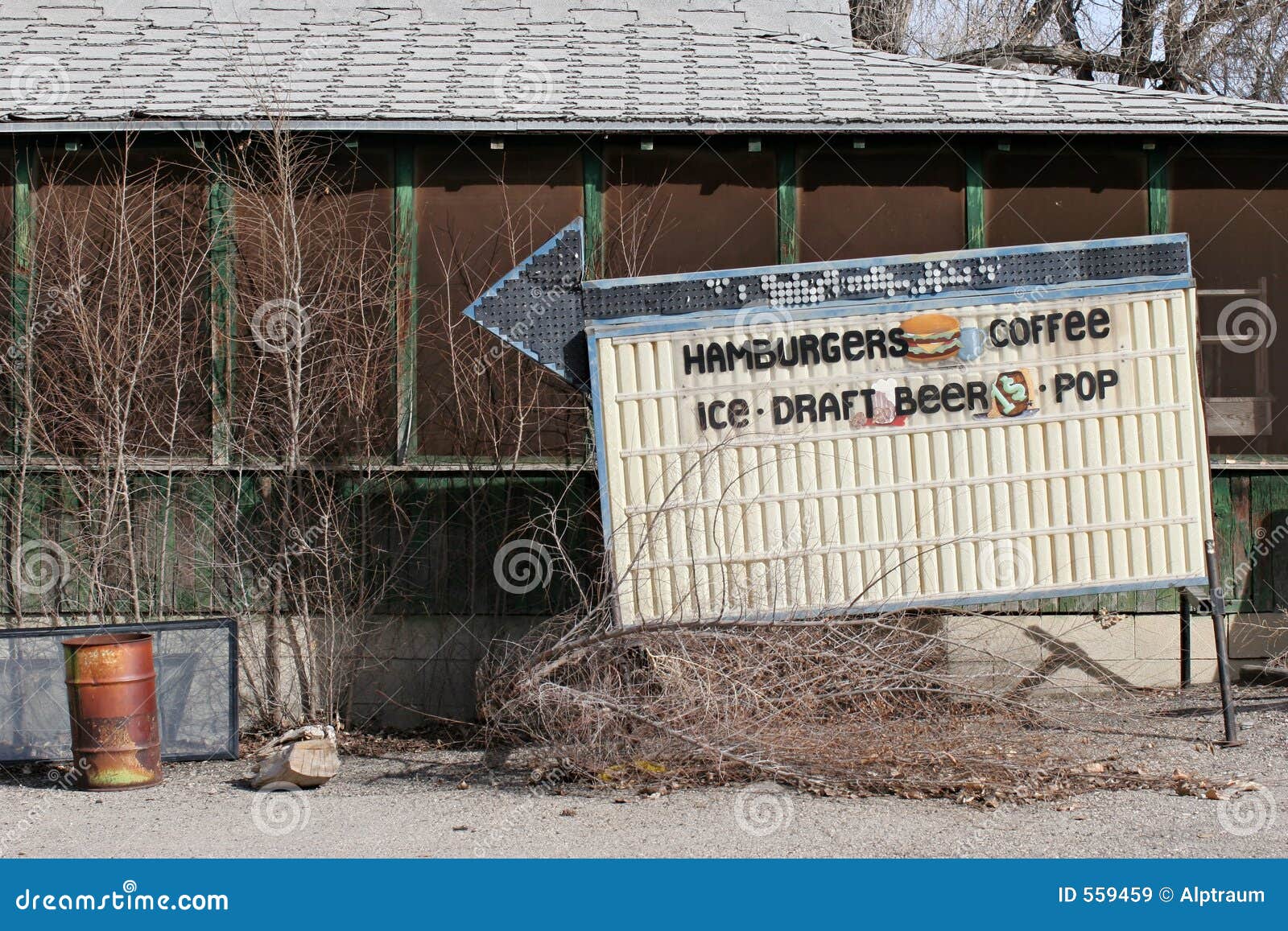 Old restaurant sign stock image. Image of sign, disrepair - 559459