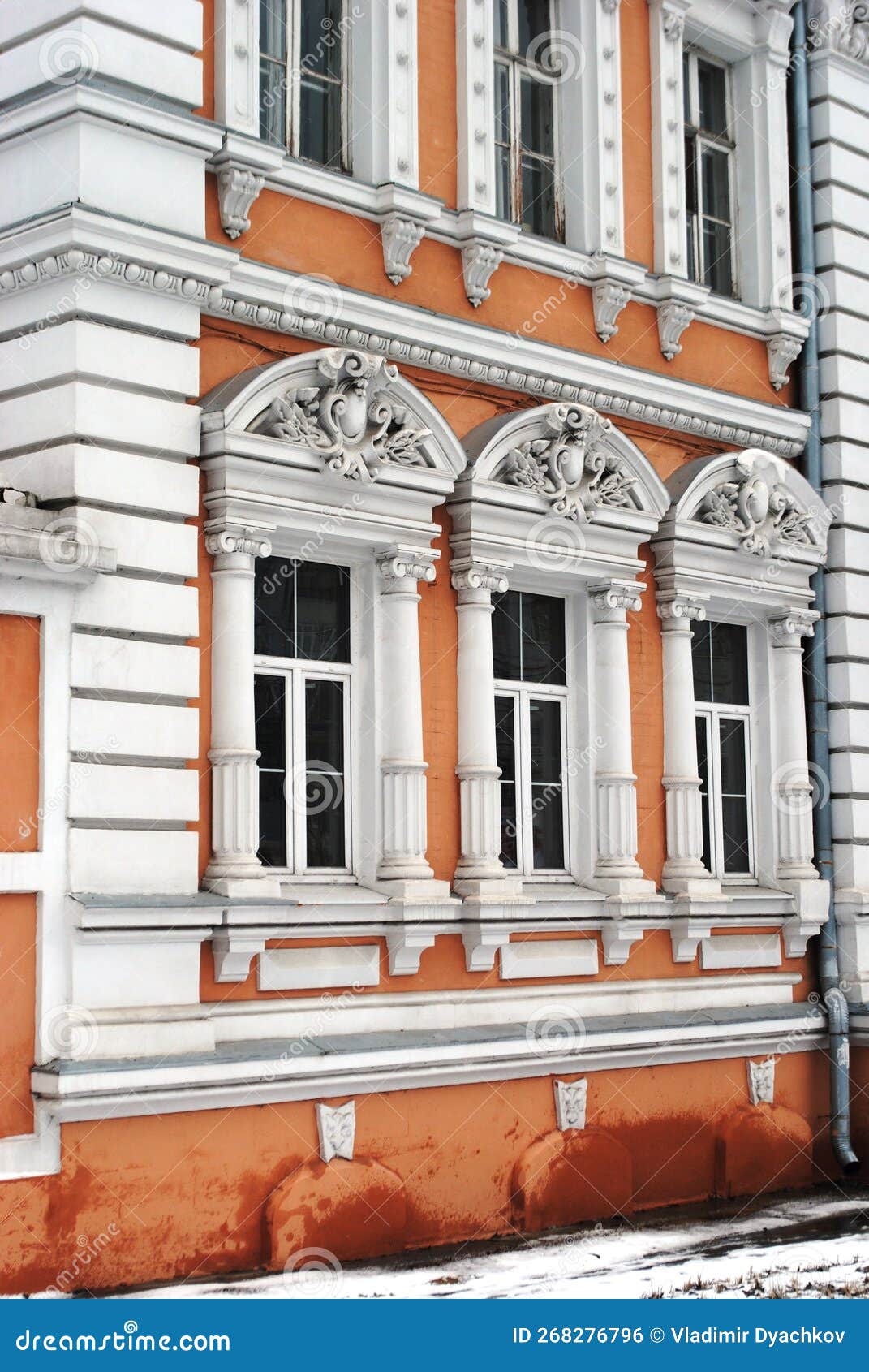 Facade of an old building stock photo. Image of beautiful - 268276796