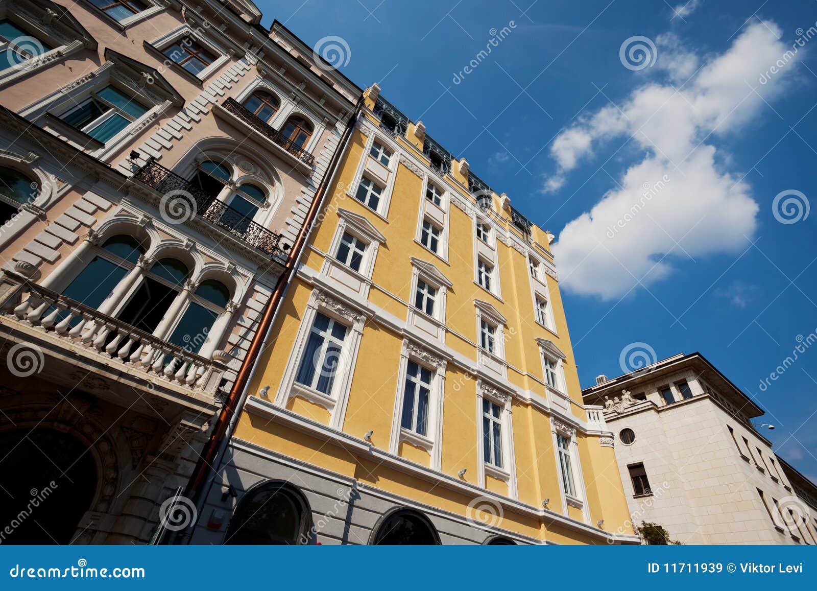 Old restored buildings stock image. Image of renovated - 11711939