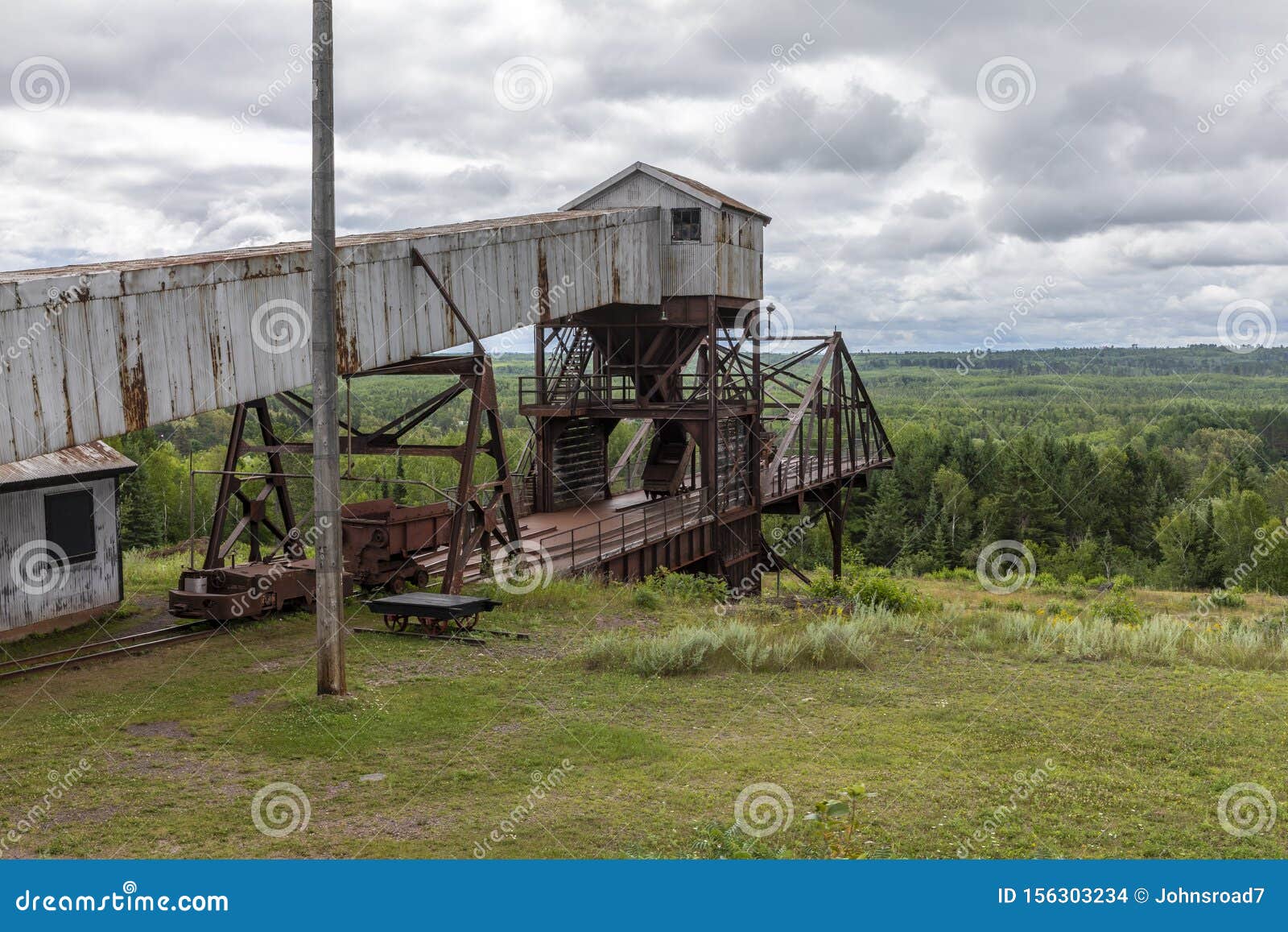 Old Retired Iron Ore MIne stock photo. Image of outdoors - 156303234