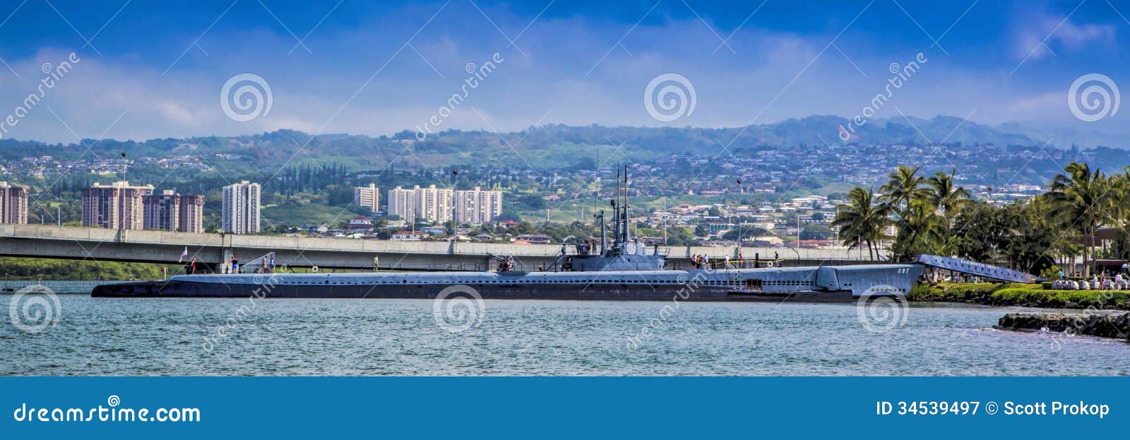 Old Retired Submarine stock image. Image of honolulu - 34539497
