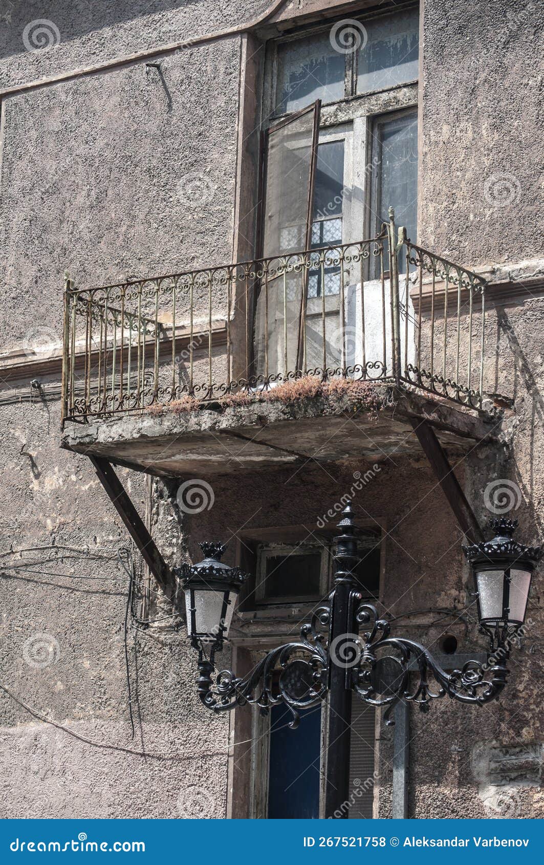 Old retro balcony stock photo. Image of fashioned, retro - 267521758
