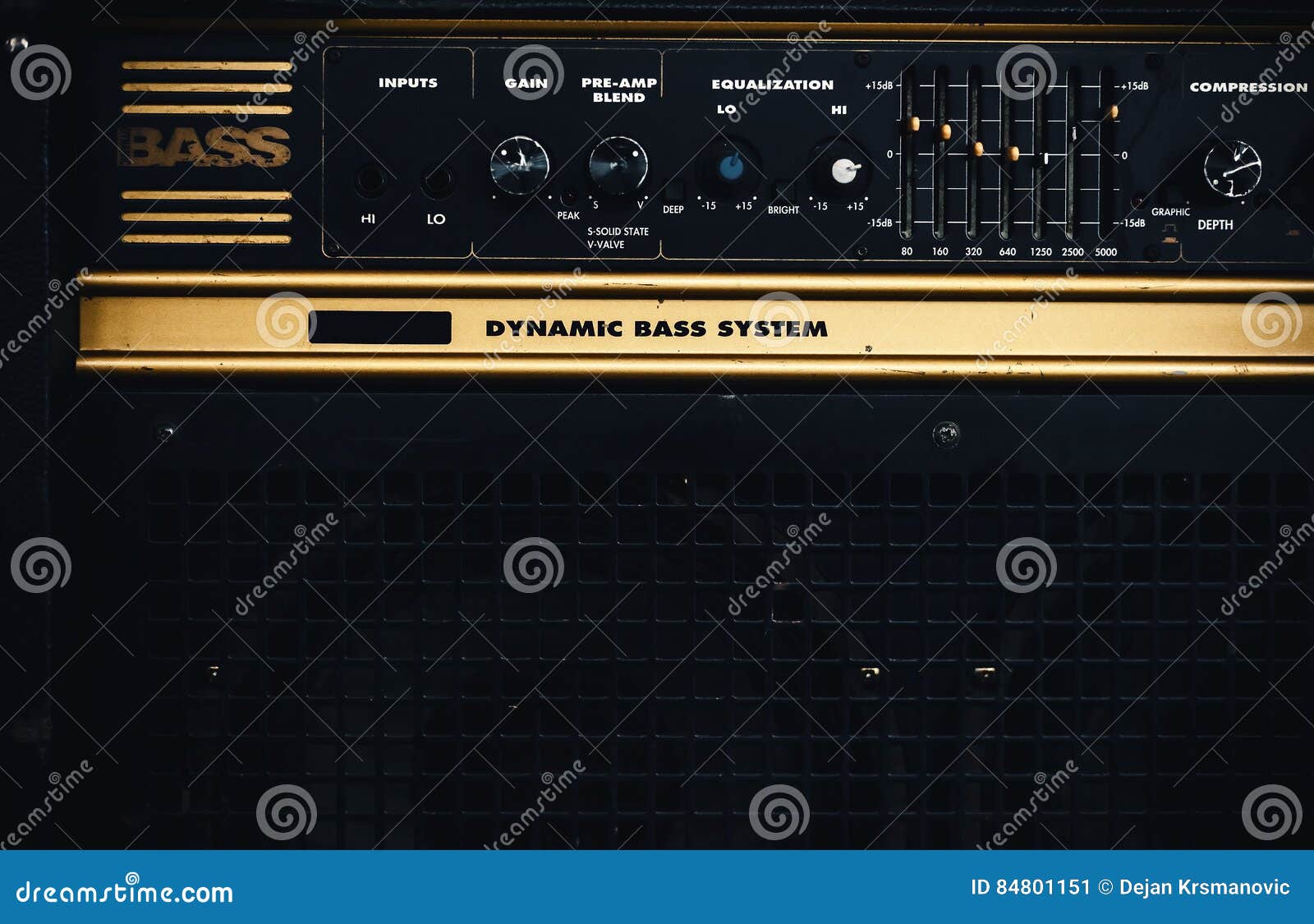 Old Retro Bass Amp stock image. Image of amplifier, tool - 84801151