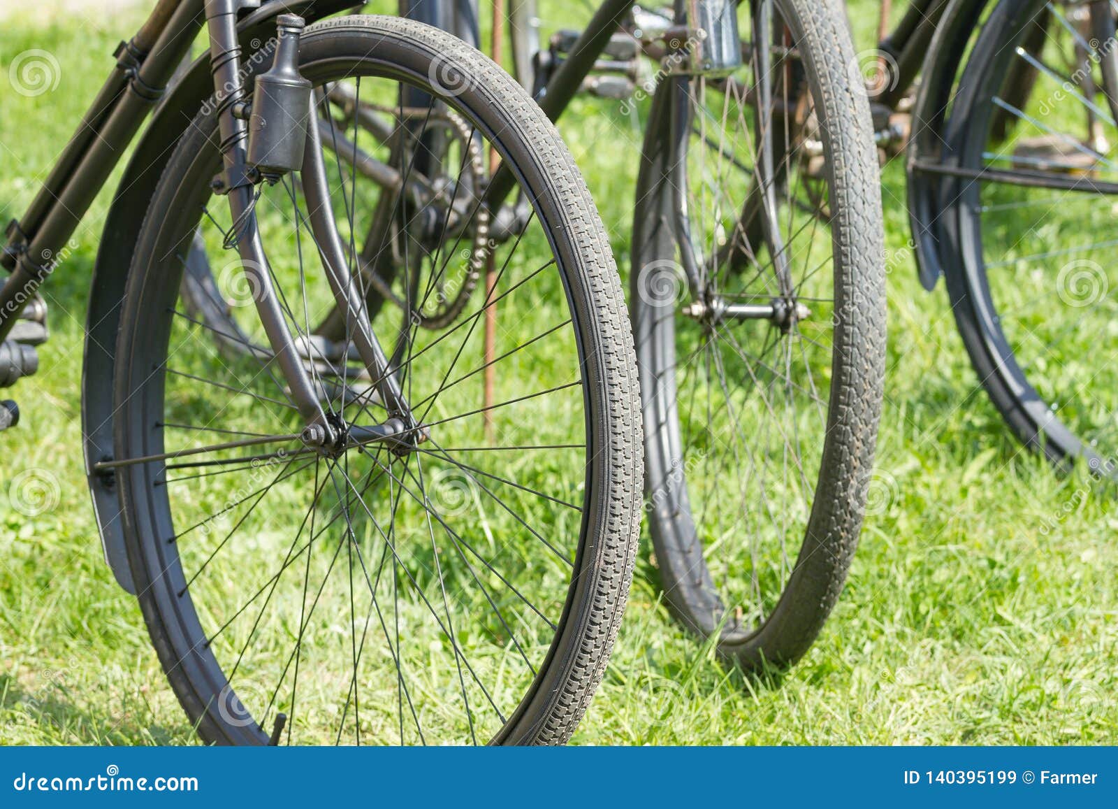 Old Retro Bikes with Dynamo Stock Image - Image of amsterdam, bike ...