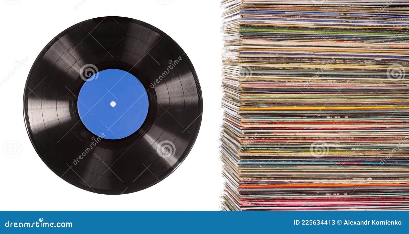 Old Retro Black Plastic Vinyl Stock Image - Image of cover, market ...