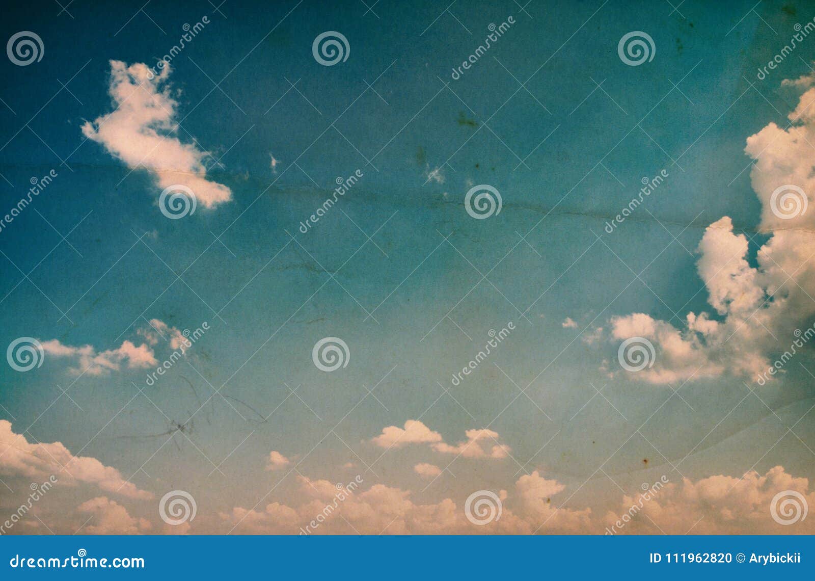 Old retro blue sky stock photo. Image of outdoor, summer - 111962820