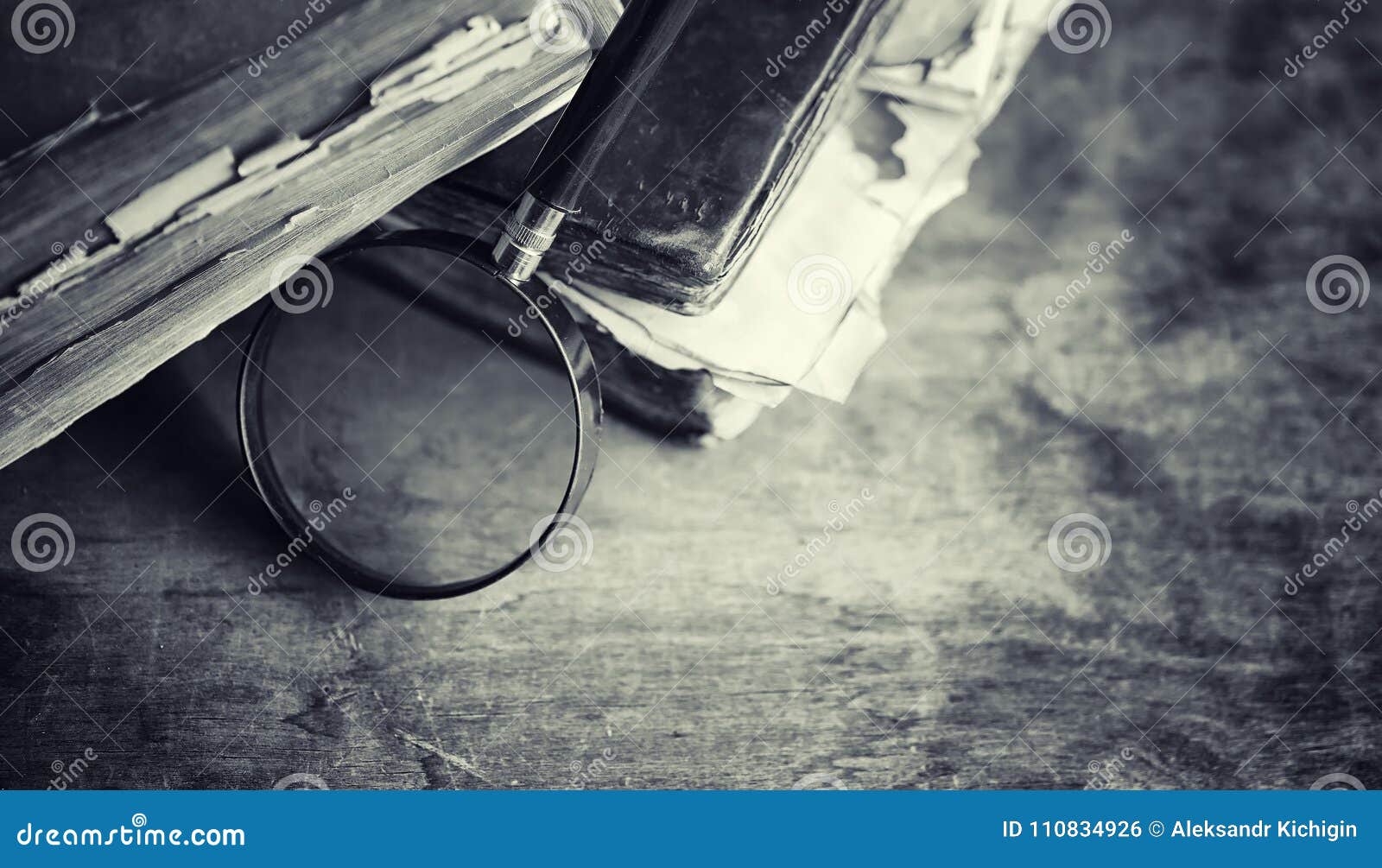 An Old Retro Book on the Table. an Encyclopedia of the Past on a Stock ...