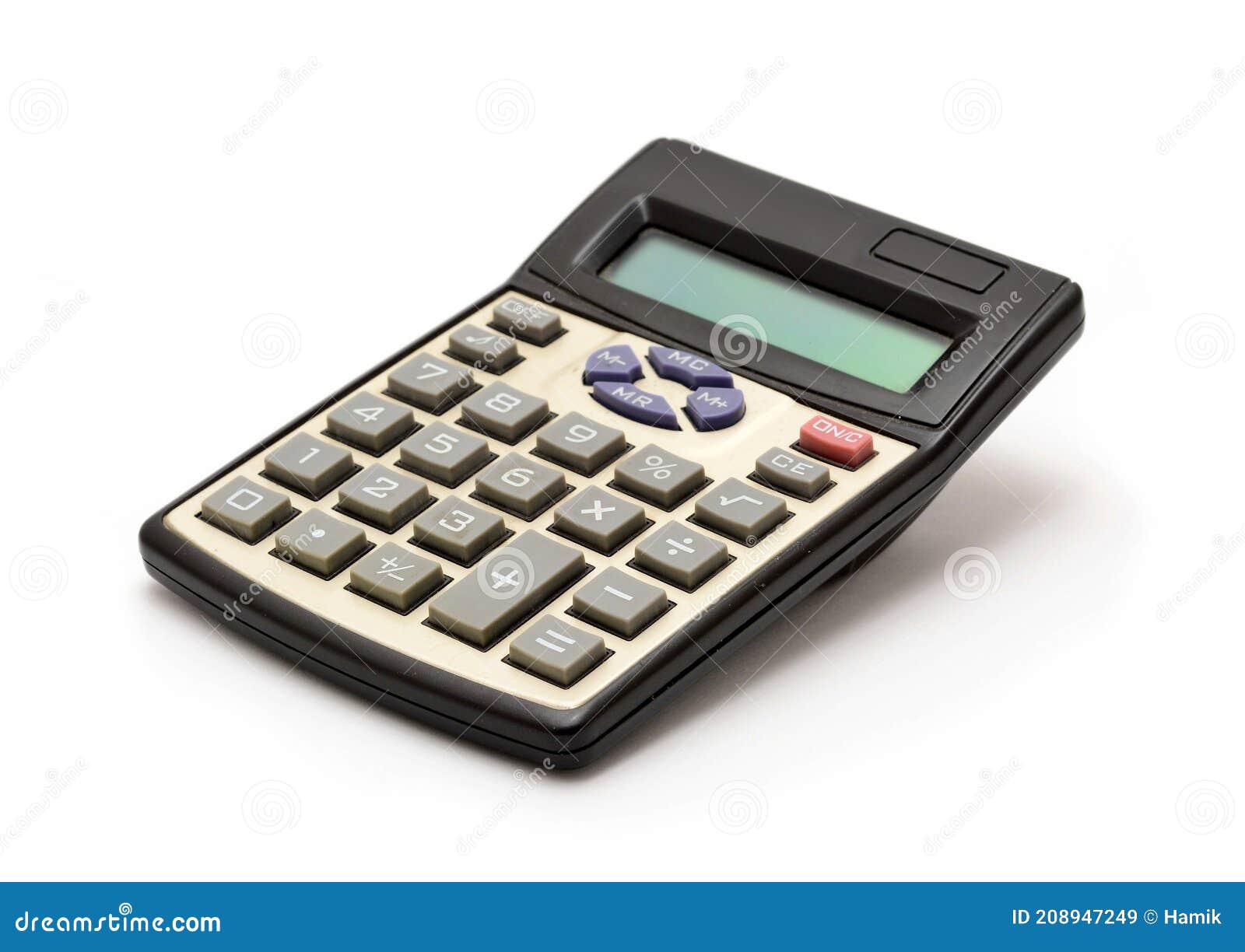 Old retro calculator stock image. Image of financial - 208947249