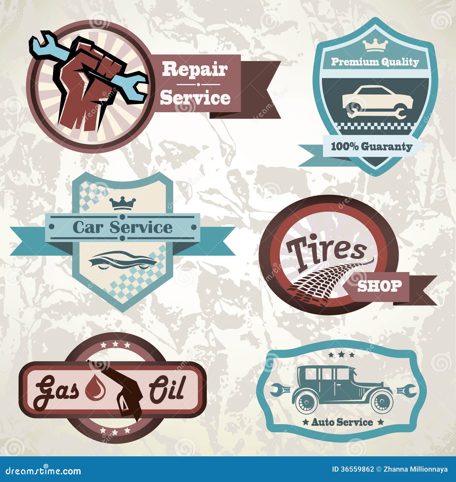 Old retro car emblem stock vector. Illustration of signs - 36559862