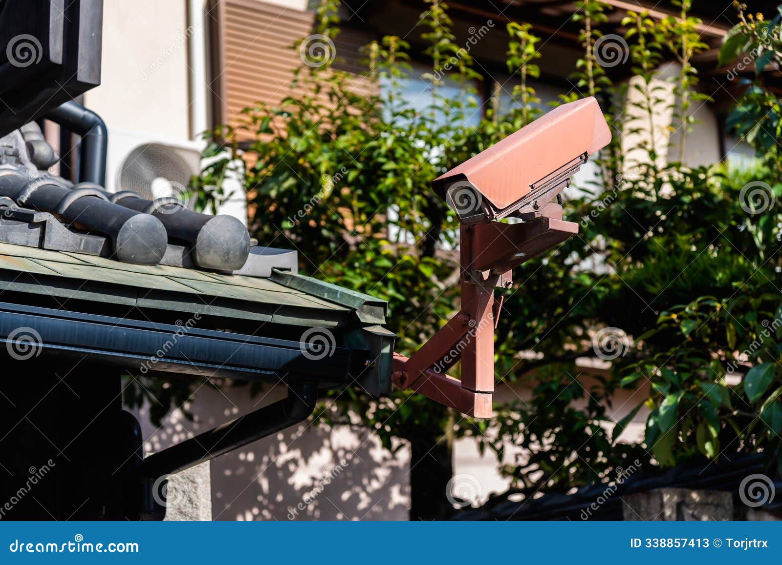Old Retro CCTV Security Camera for House Security System Stock Image ...