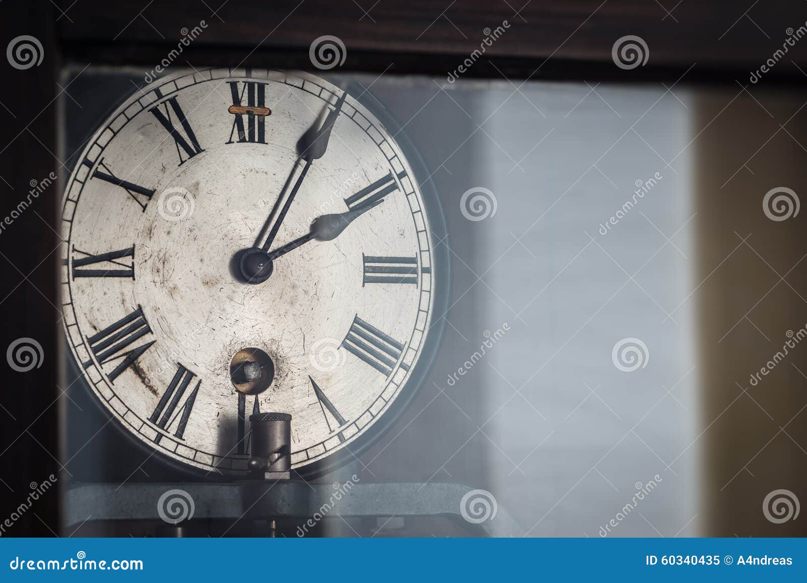 Old Retro Clock with Roman Numerals Stock Image - Image of classic ...