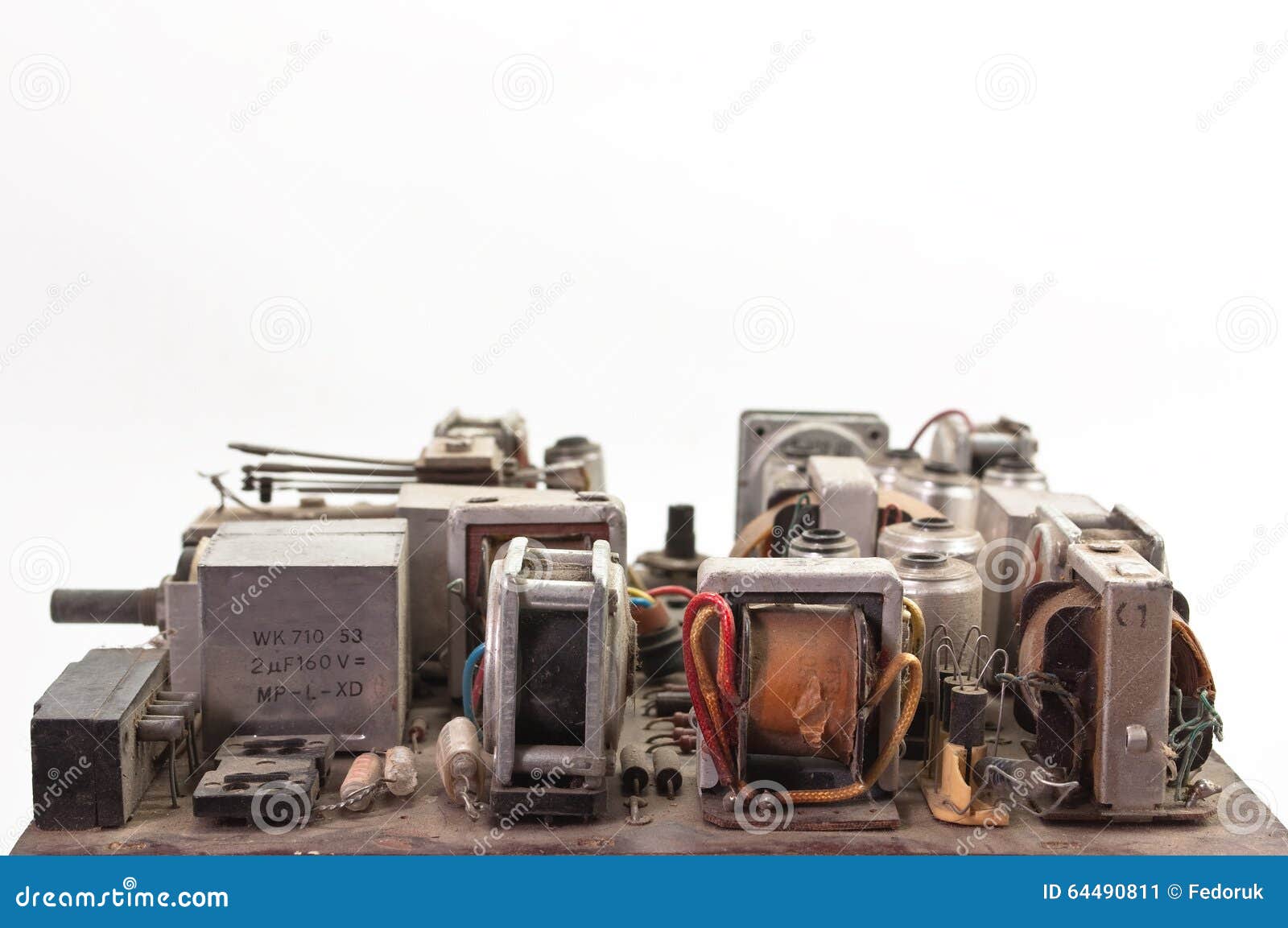Old retro electronic board stock image. Image of vintage - 64490811