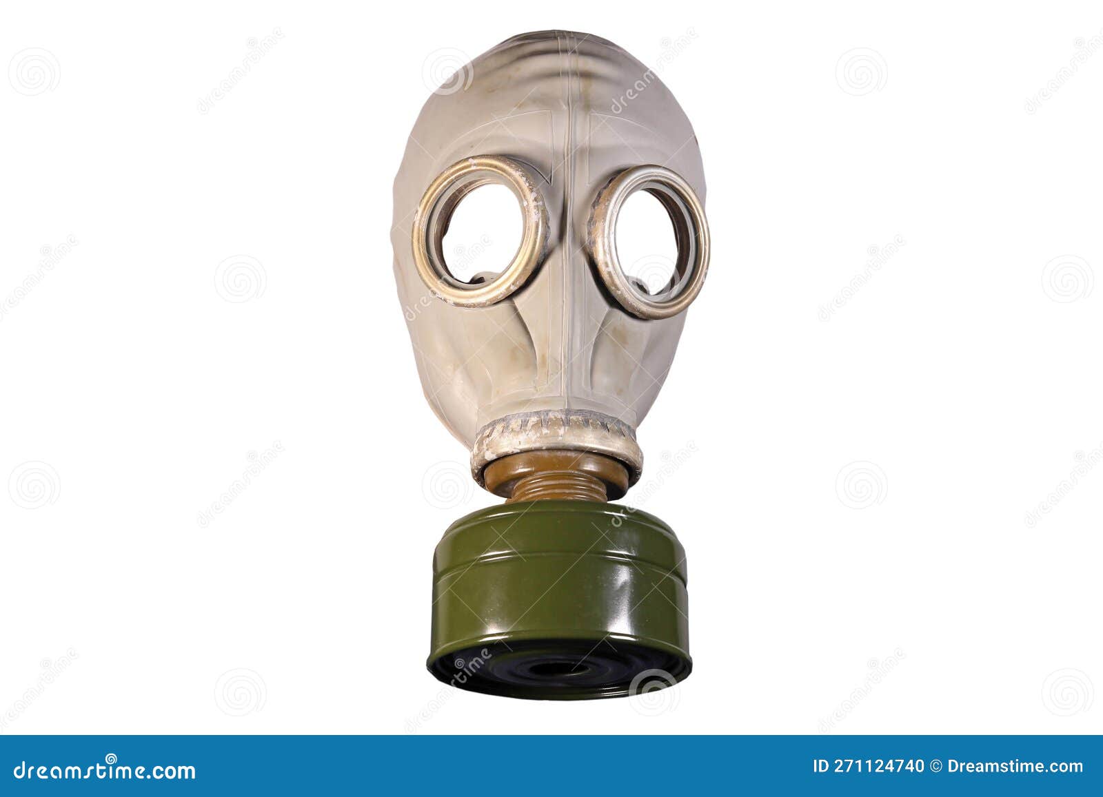 Old Retro Gas Mask Isolated on White Background Stock Photo - Image of ...