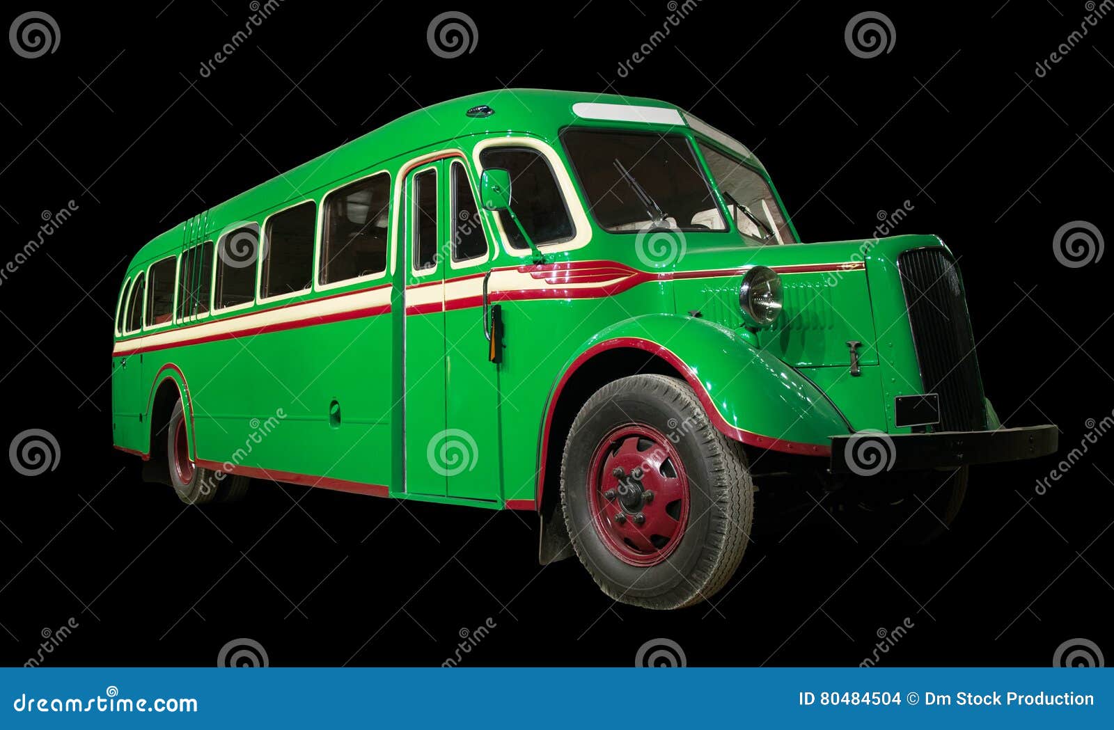 Old retro green bus. stock photo. Image of journey, motor - 80484504