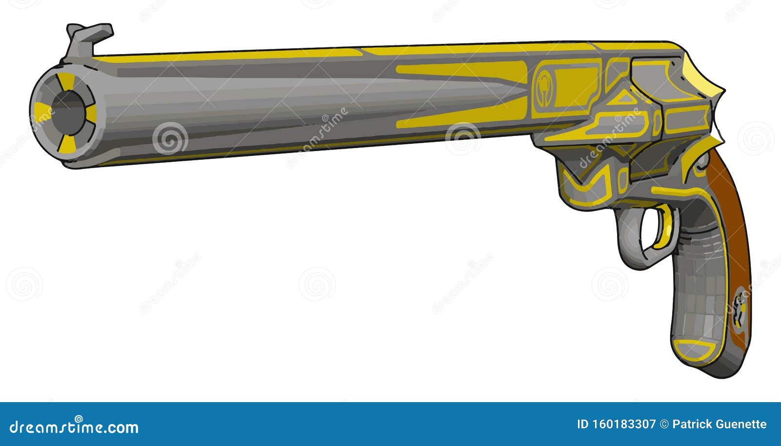 Old Retro Gun, Illustration, Vector Stock Vector - Illustration of ...