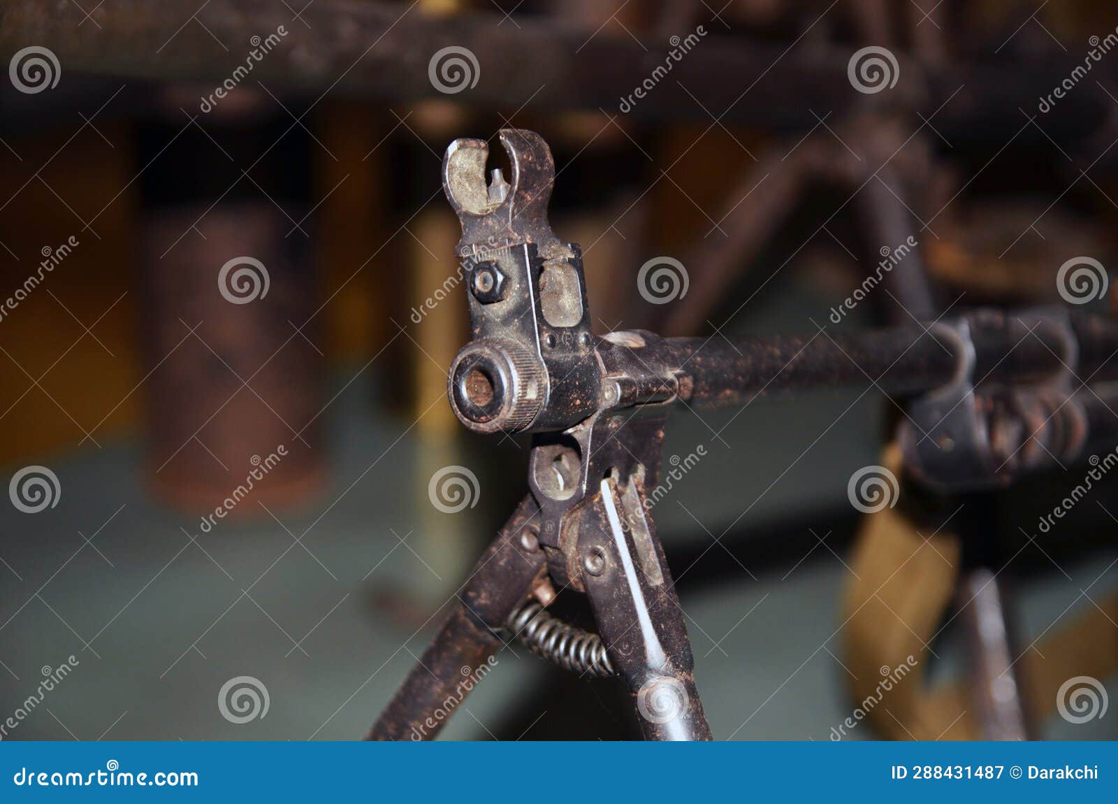 Old retro gun muzzle stock image. Image of weapon, barrel - 288431487