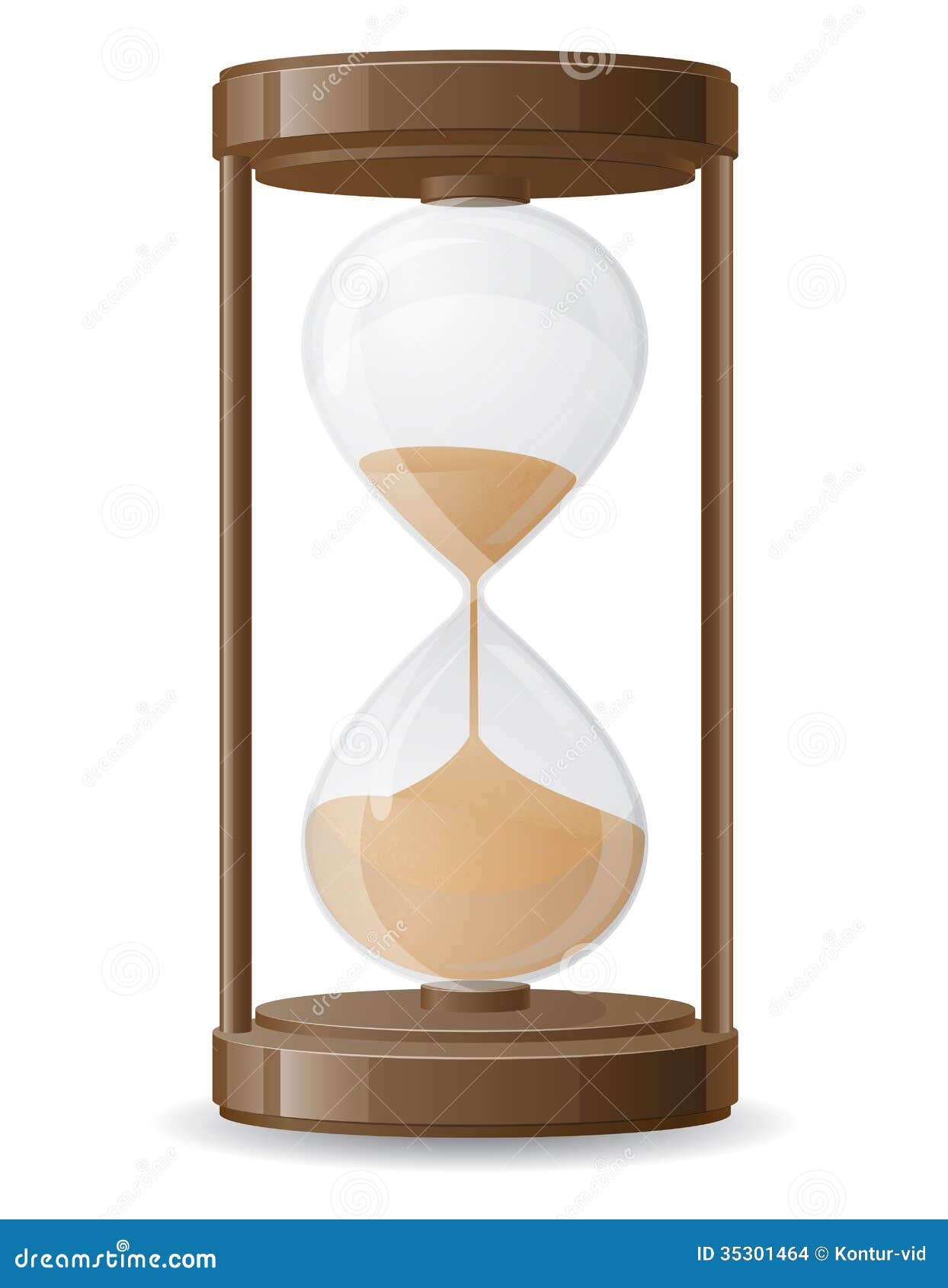 Hourglass Shy Vector. Cartoon Character | CartoonDealer.com #249848079