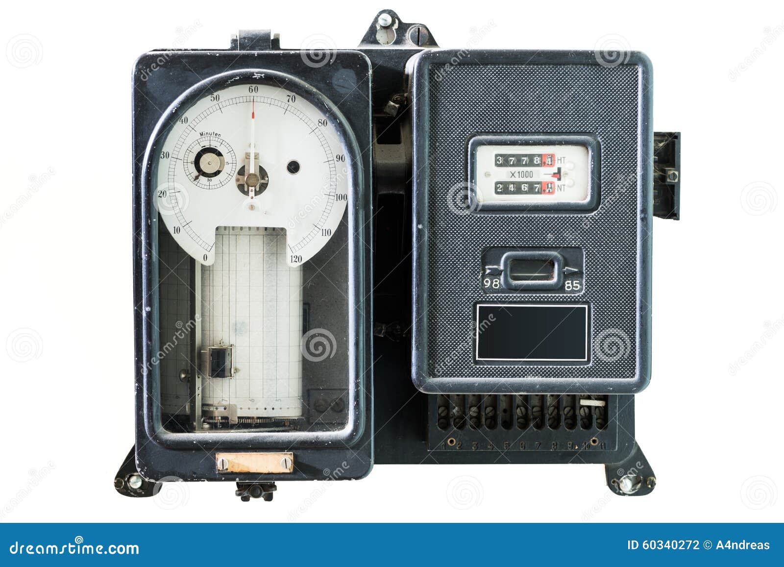 Old Retro Power Meter for Day Stock Photo - Image of bill, device: 60340272