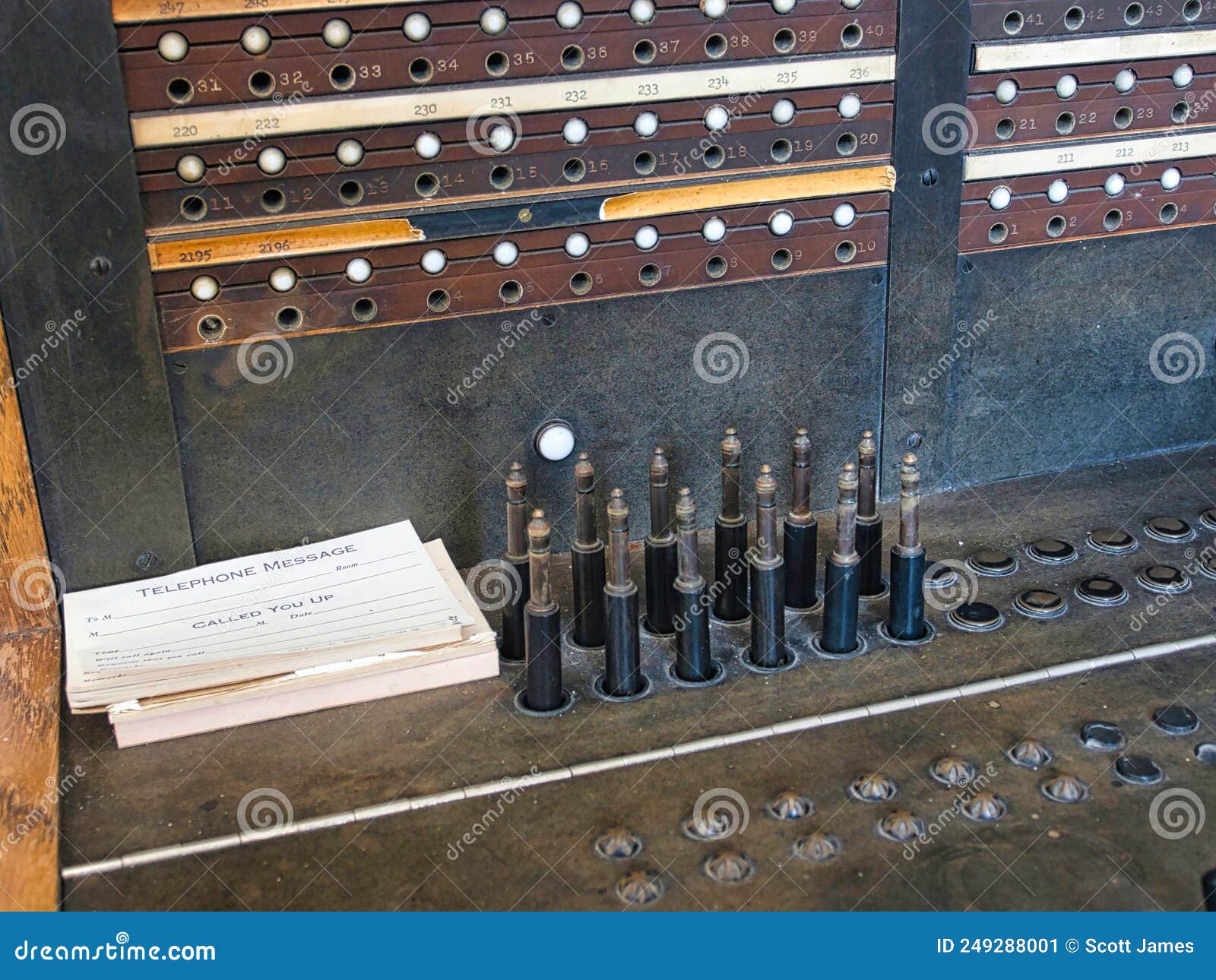 Old Retro Telephone Switchboard Stock Image - Image of phone ...