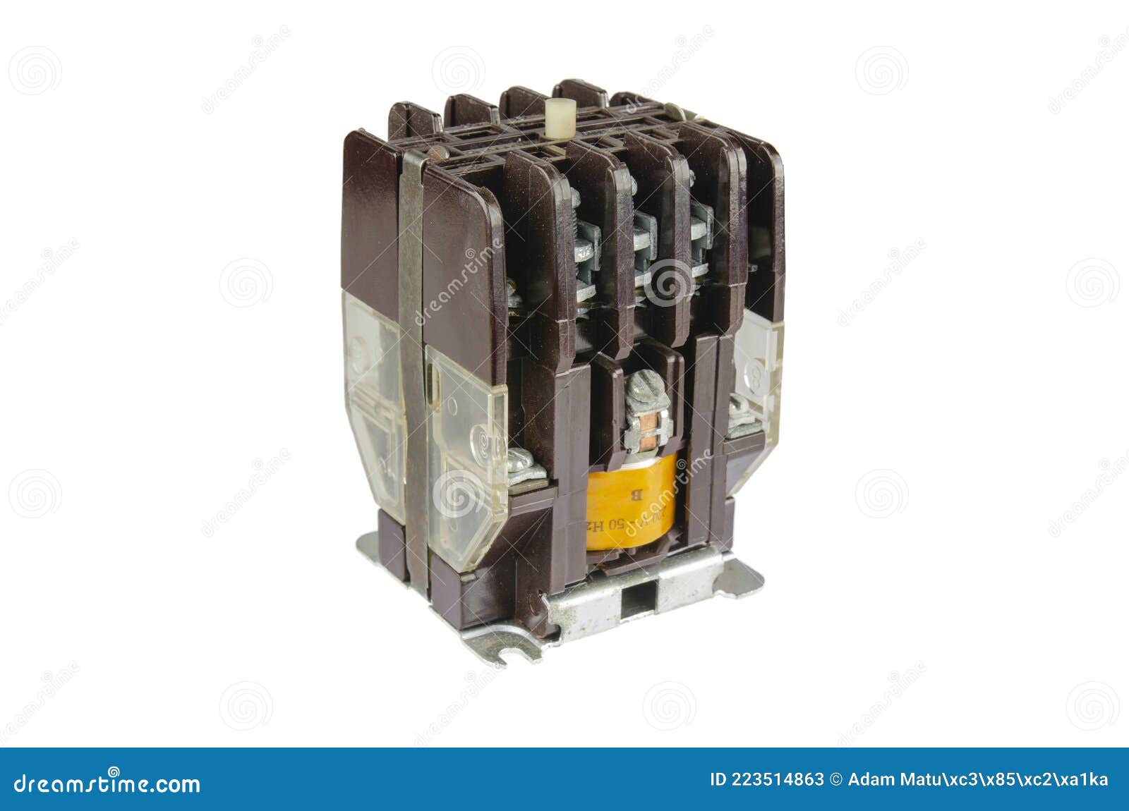 Old, Retro, Three-phase Circuit Breaker Stock Image - Image of circuit ...