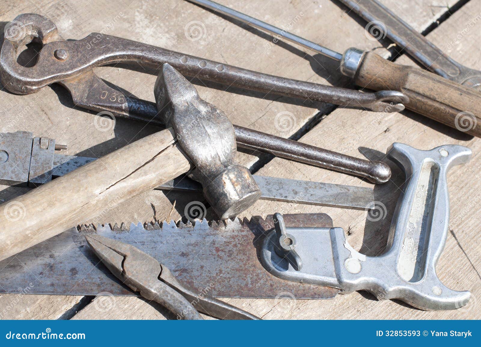 Old retro tools stock image. Image of scissors, tools - 32853593