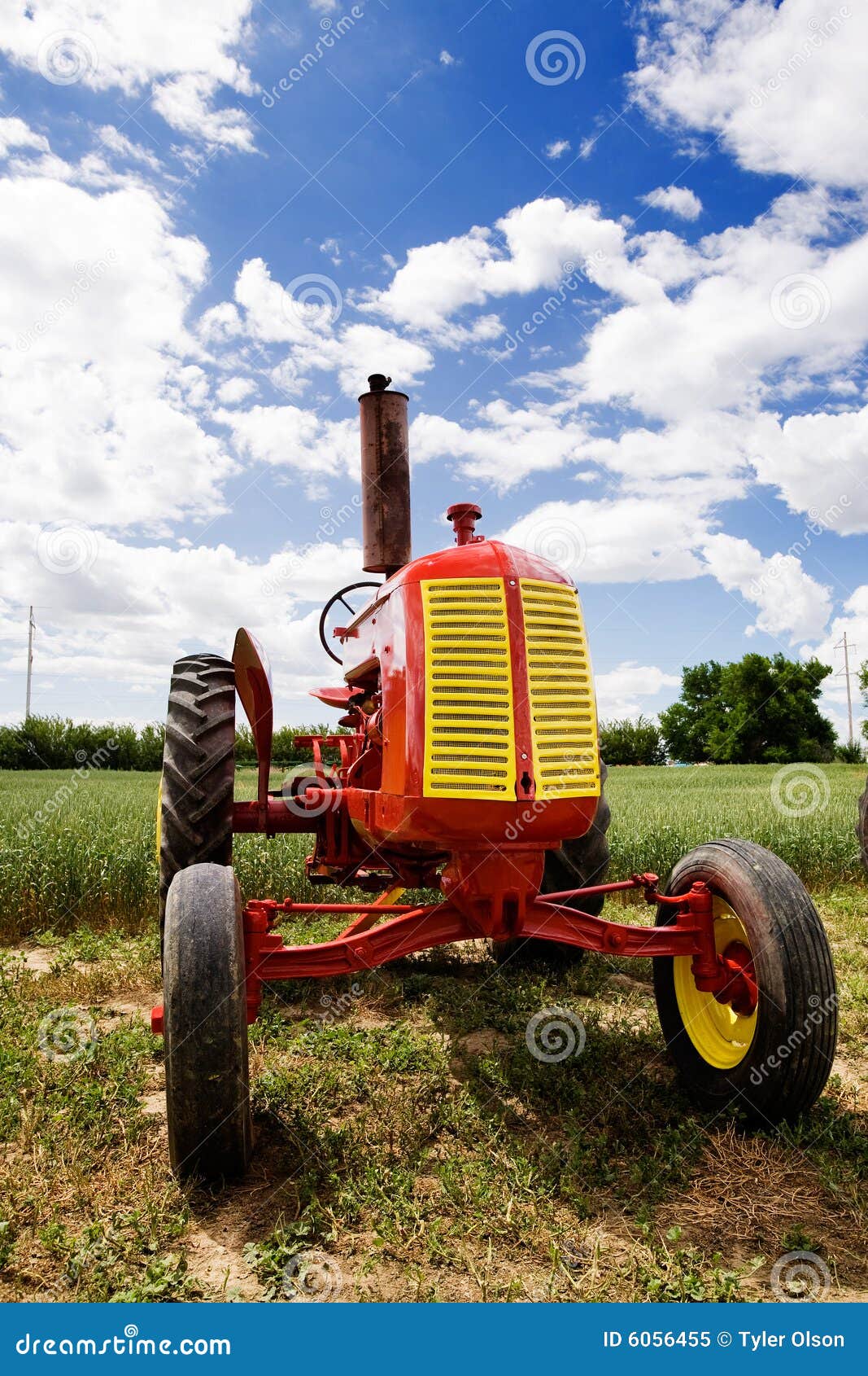 Old Retro Tractor stock image. Image of farm, retro, machine - 6056455