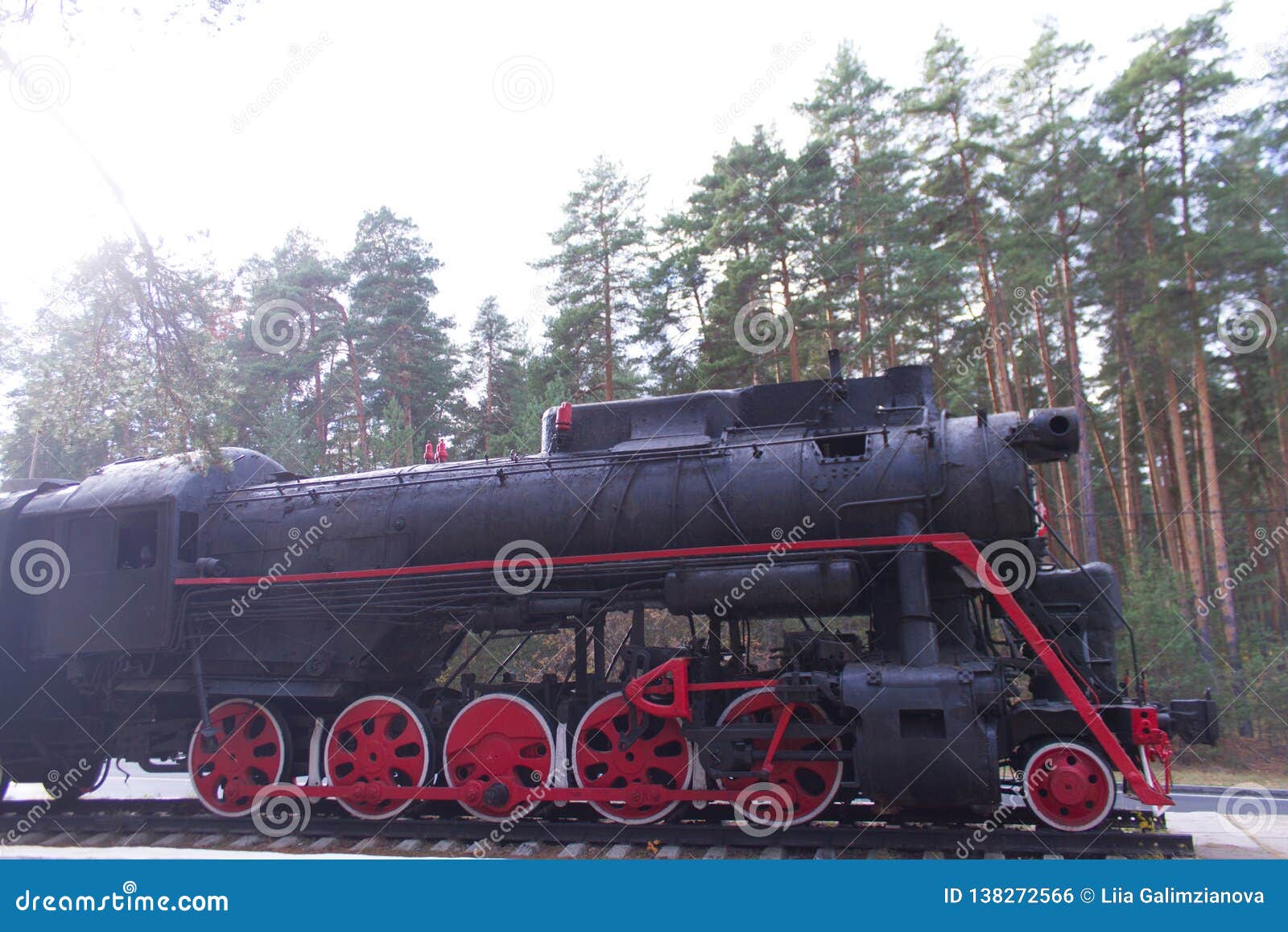 Old retro train stock photo. Image of russia, iron, color - 138272566
