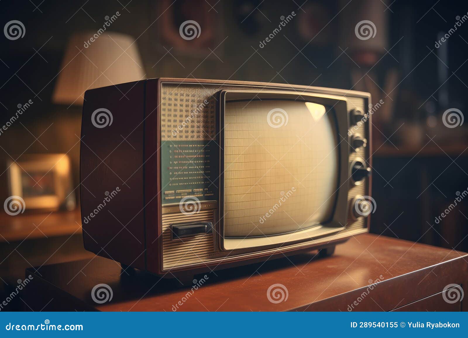 Old retro tv. Generate Ai stock image. Image of communication - 289540155