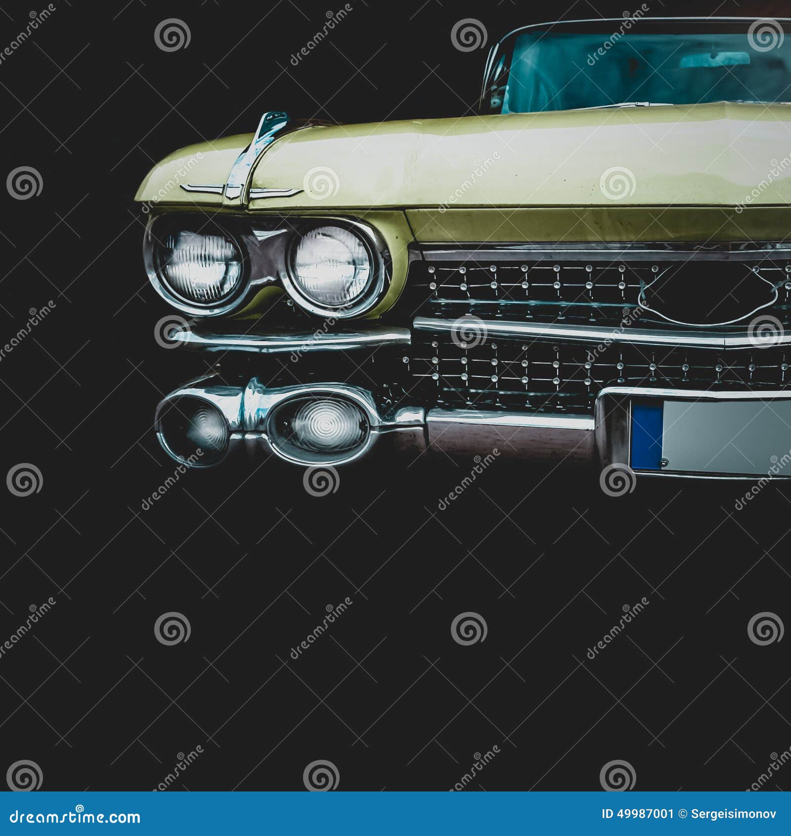 Old Retro or Vintage Car Front Side. Vintage Effect Processing Stock ...