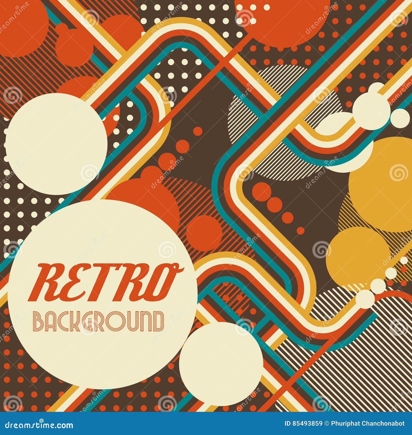Old Retro Vintage Style Background Design Template Stock Vector ...