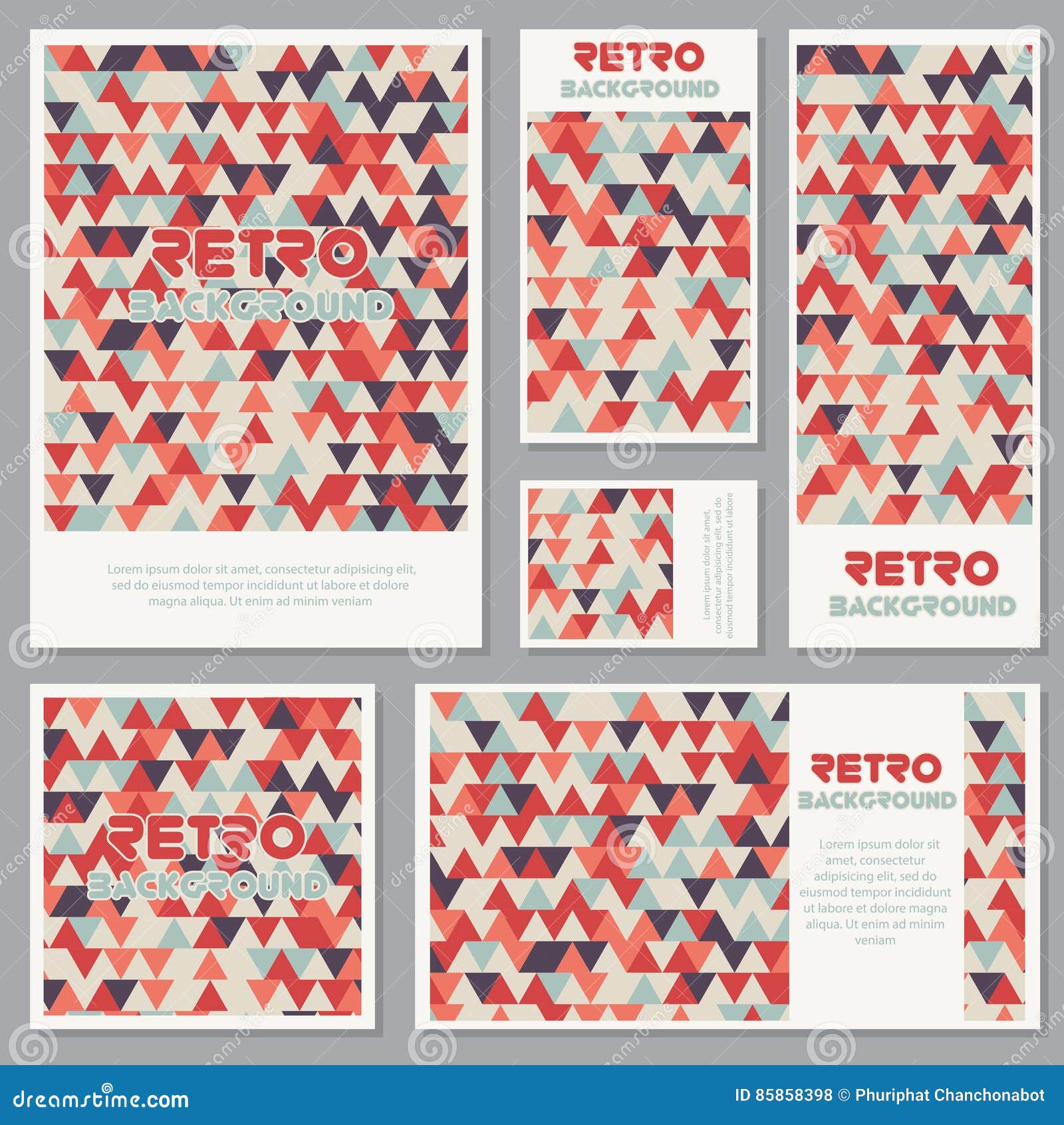 Old Retro Vintage Style Background Design Template Stock Vector ...