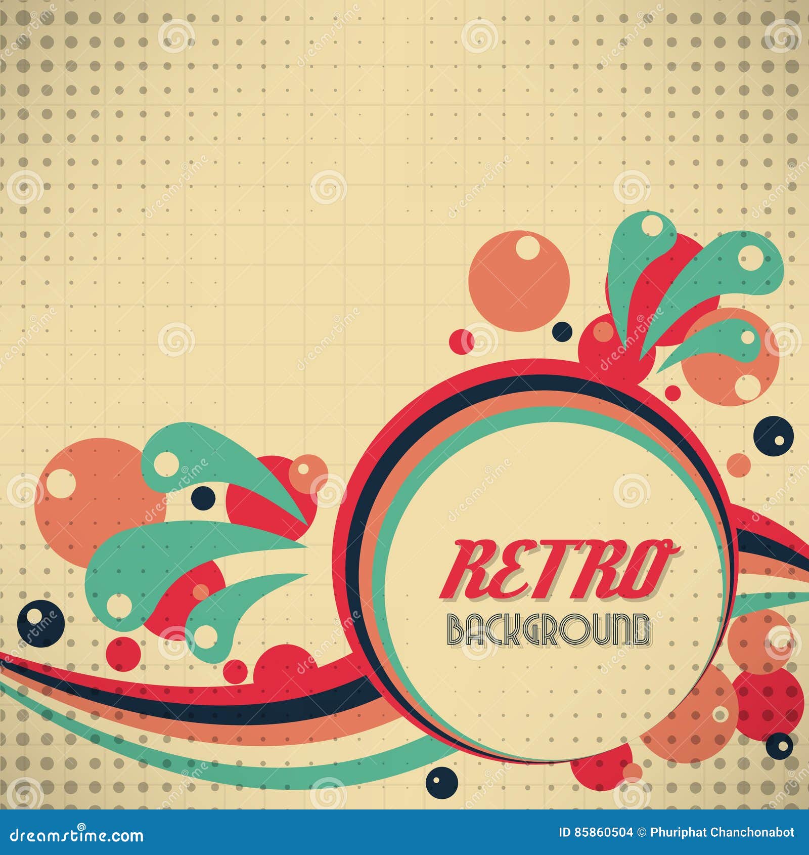 Old Retro Vintage Style Background Design Template Stock Vector ...