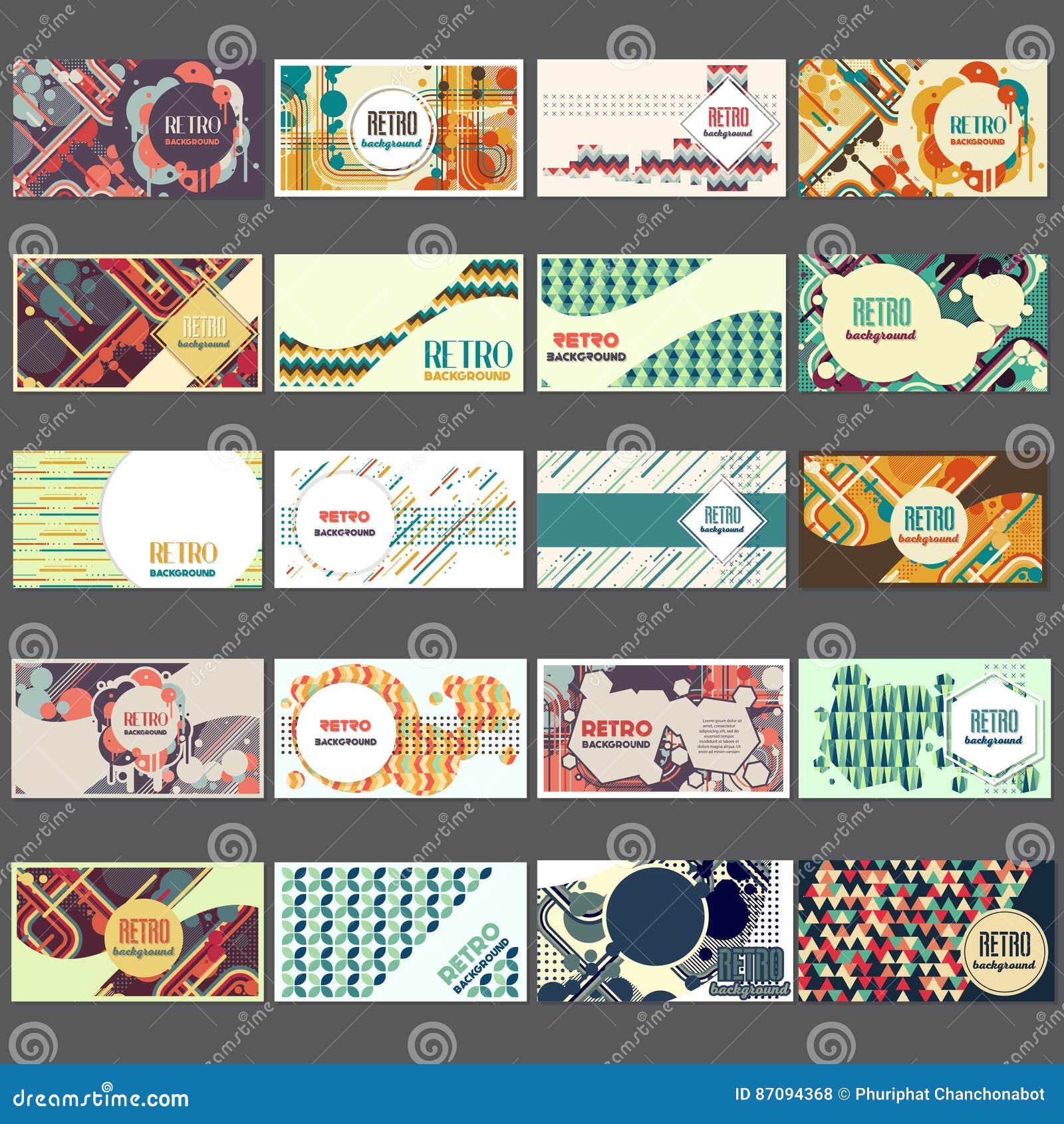 Old Retro Vintage Style Background Design Template Stock Vector ...