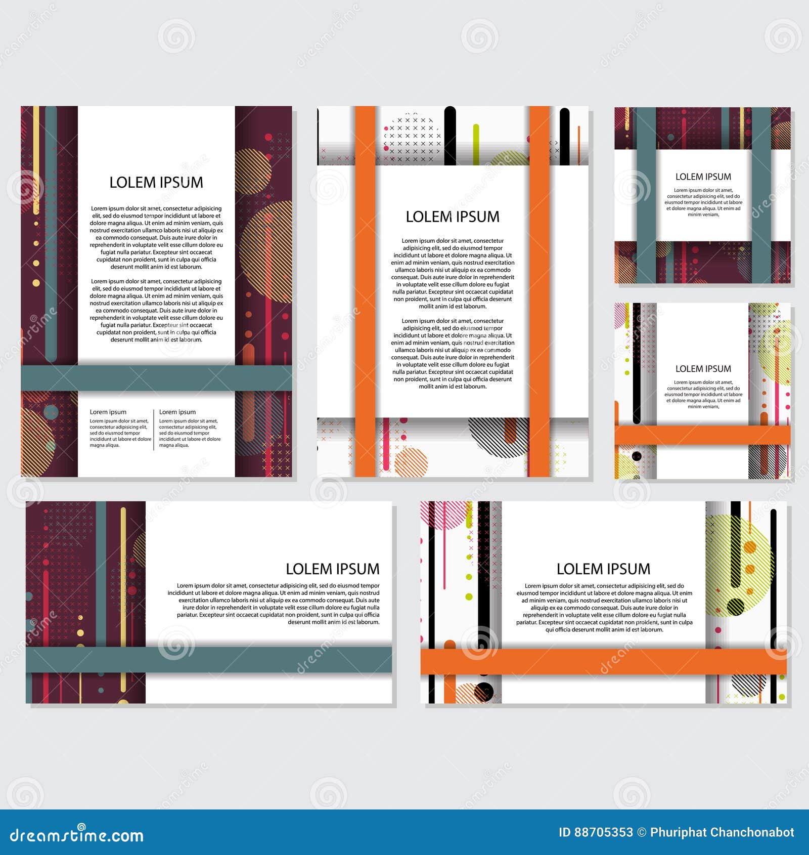 Old Retro Vintage Style Background Design Template Stock Vector ...